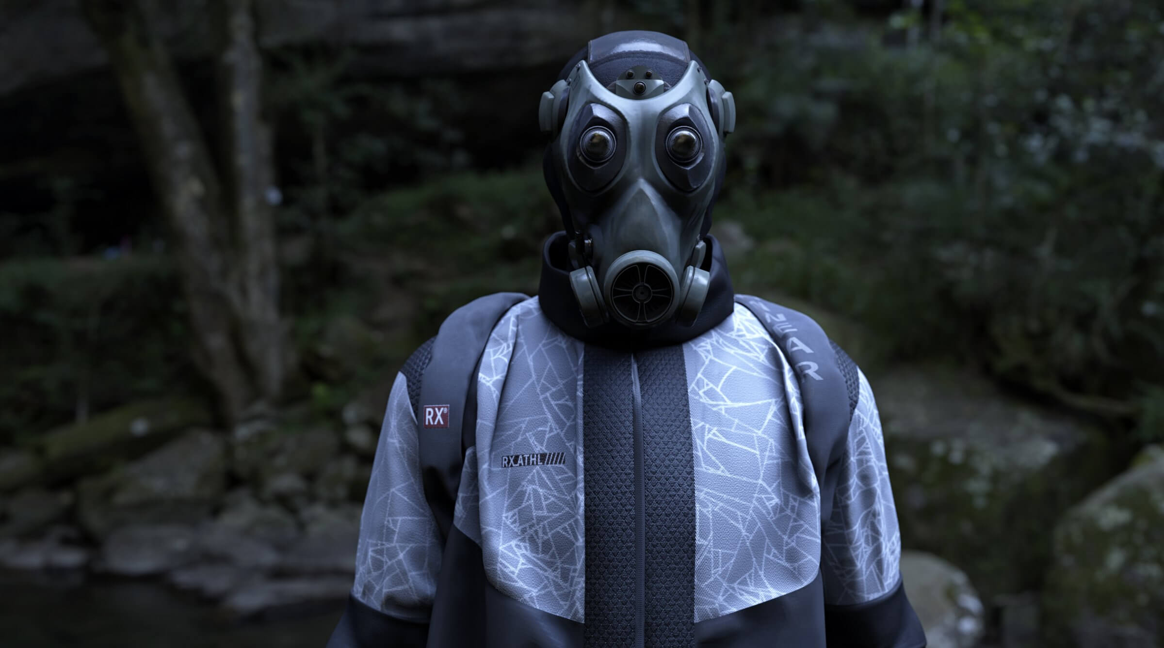 Post-Apocalyptic Survivor Character with Gas Mask 3D Model by 3Dmatic