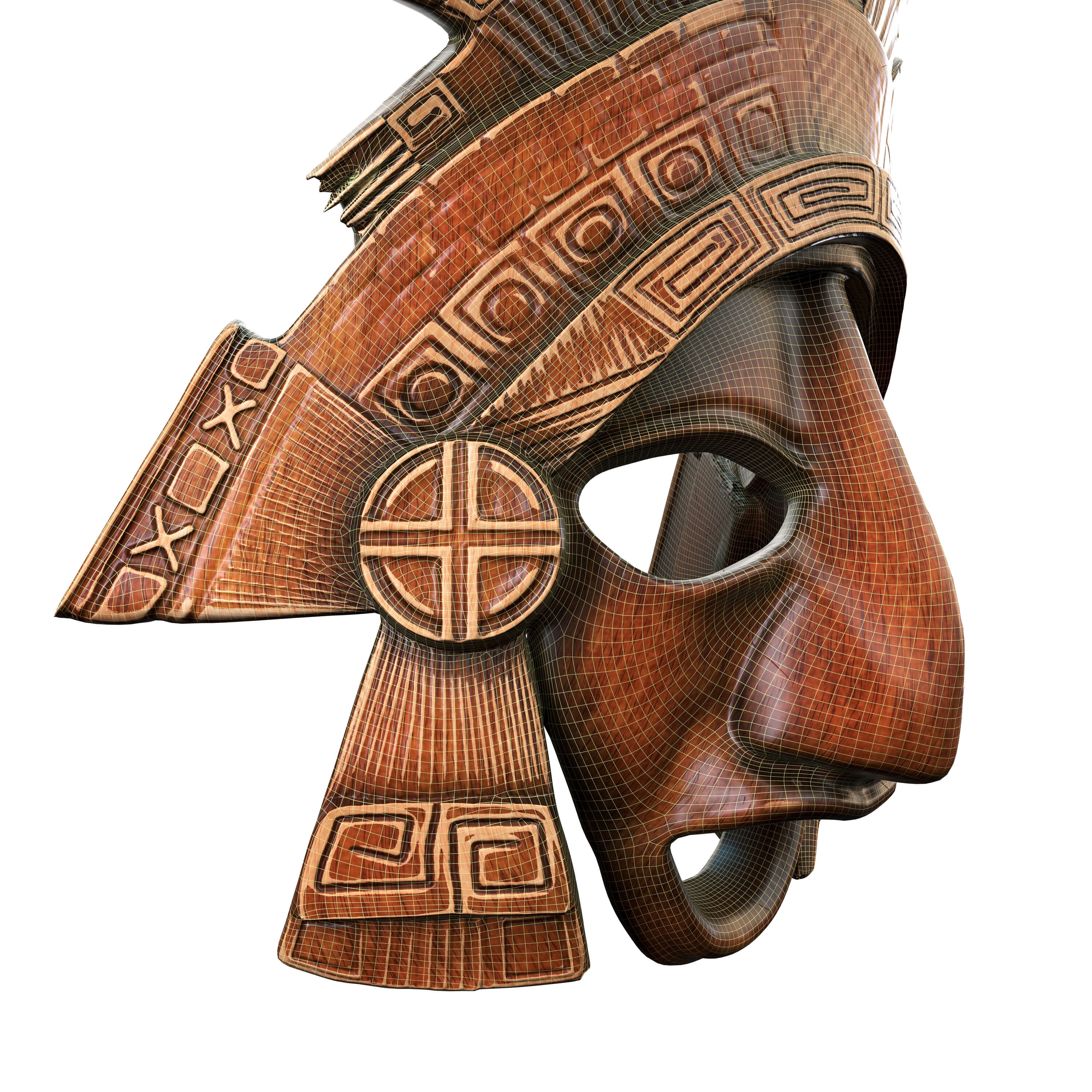 Maya Indians Mask - 3D Model by 3dmechanic