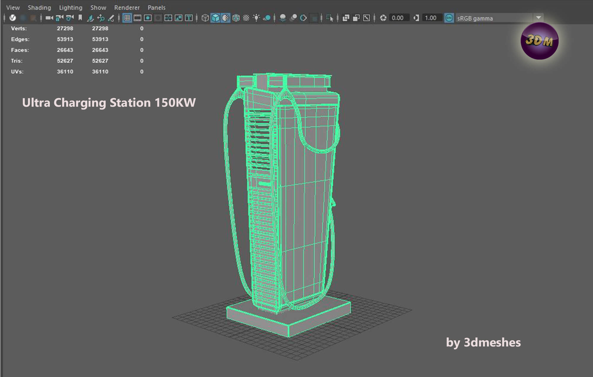 Allego - Ultra Charging Station 150Kw - PBR 3D Model by 3dmeshes