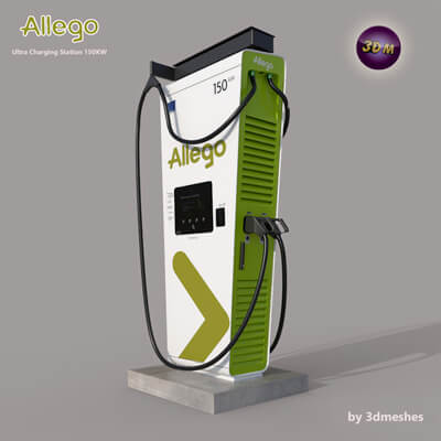 Allego - Ultra Charging Station 150Kw - PBR 3D Model by 3dmeshes