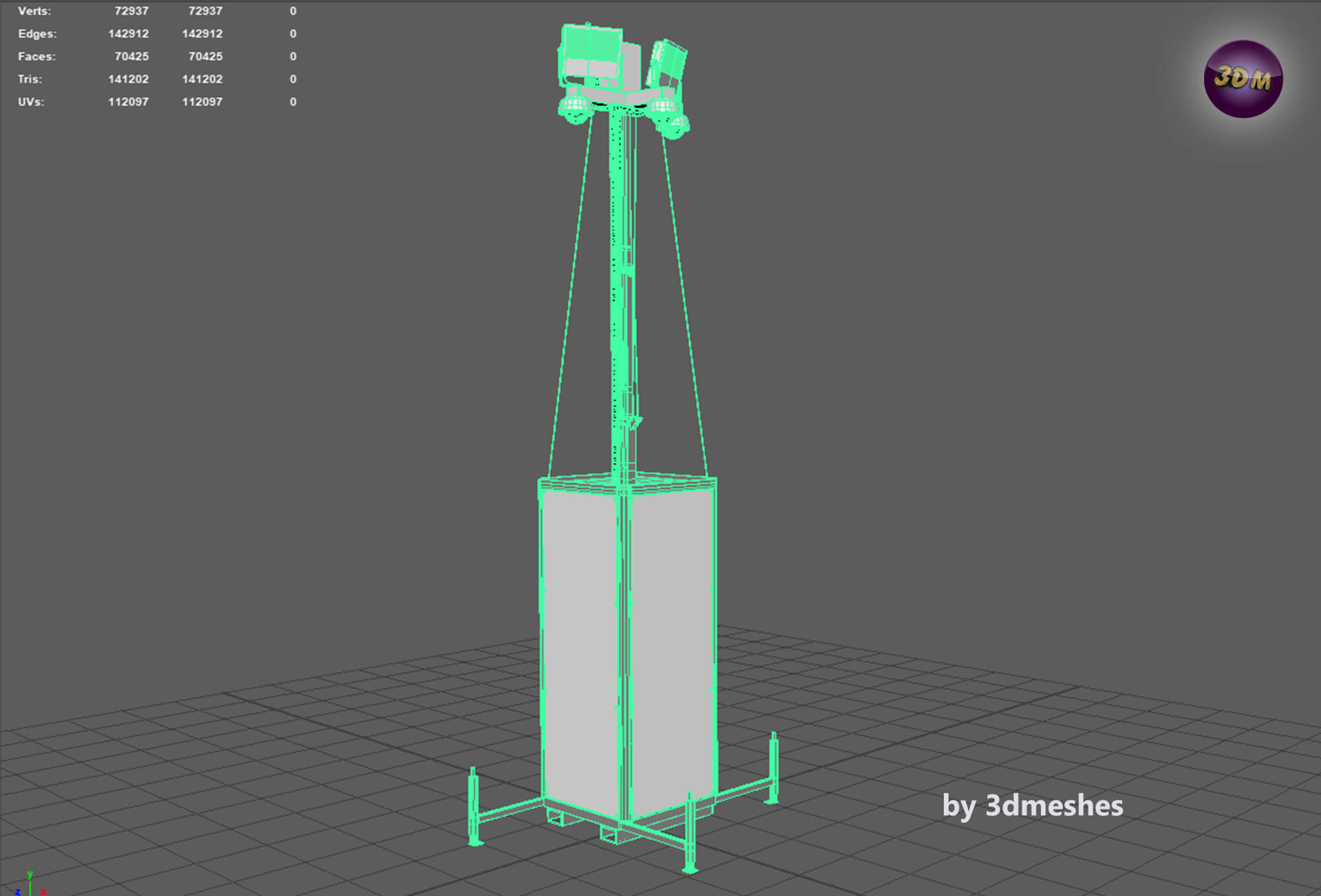 Bauwatch - Construction Sites Security Camera - PBR 3D Model by 3dmeshes