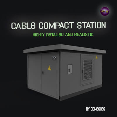 Cable Compact Station - 3D Model by 3dmeshes