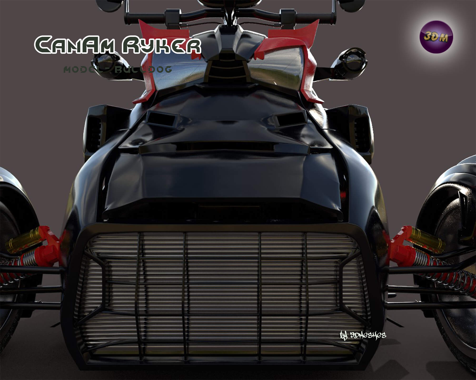 Canam Ryker Bulldog - PBR 3D Model by 3dmeshes