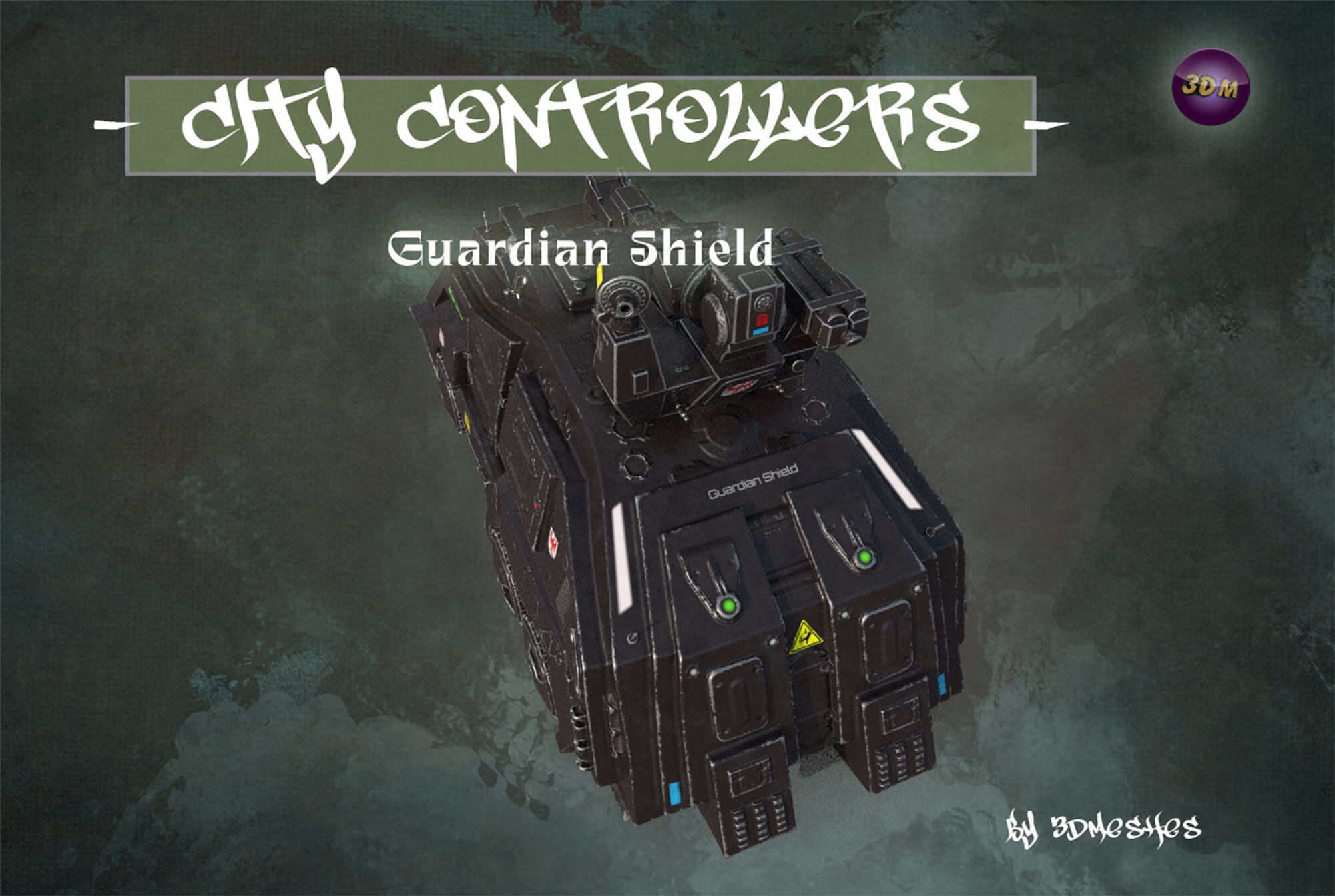 City Controllers - Guardian Shield - PBR 3D Model by 3dmeshes
