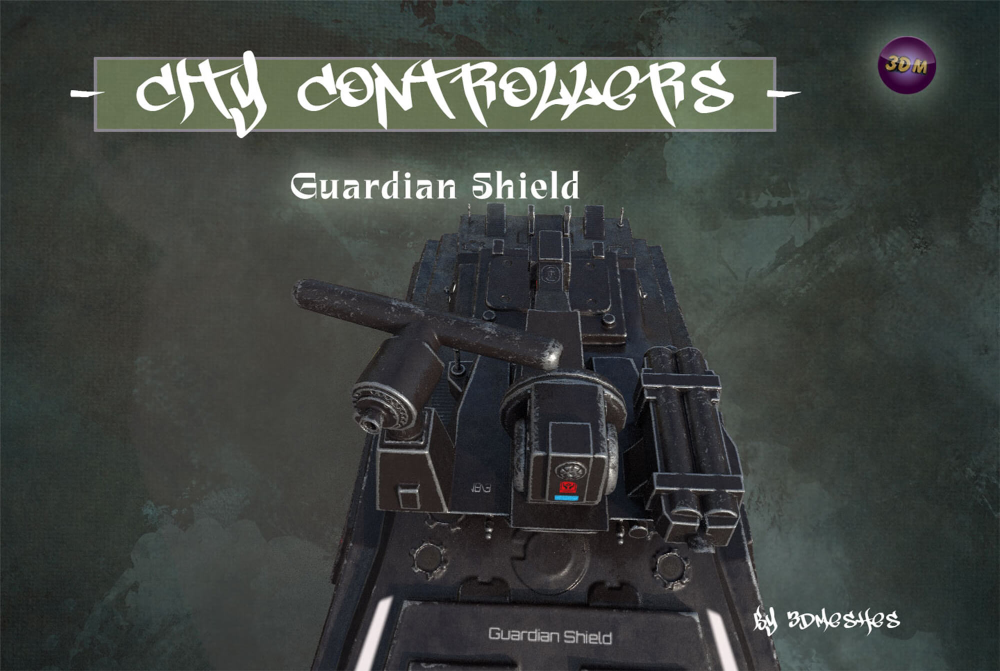 City Controllers - Guardian Shield - PBR 3D Model by 3dmeshes