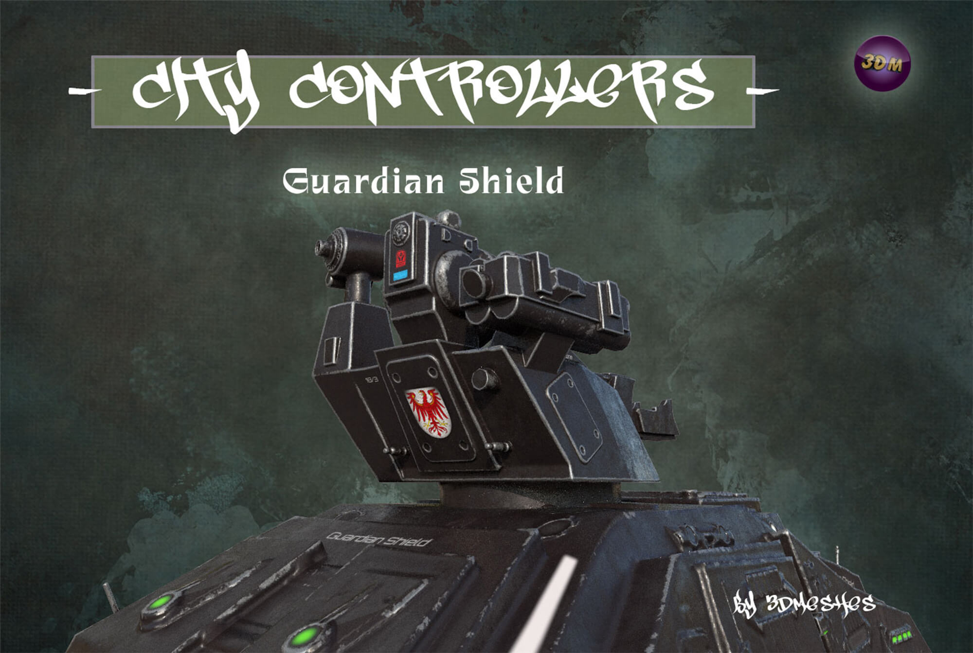 City Controllers - Guardian Shield - PBR 3D Model by 3dmeshes