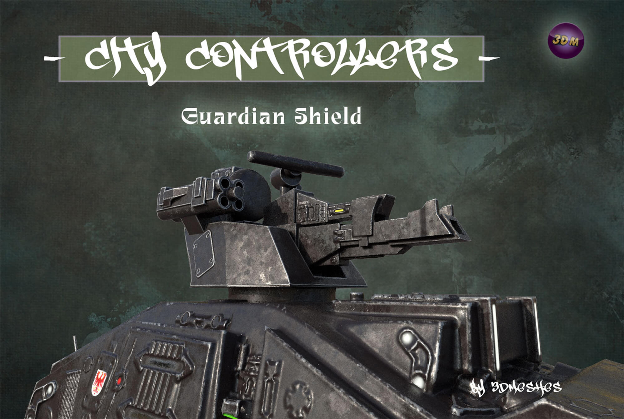 City Controllers - Guardian Shield - PBR 3D Model by 3dmeshes