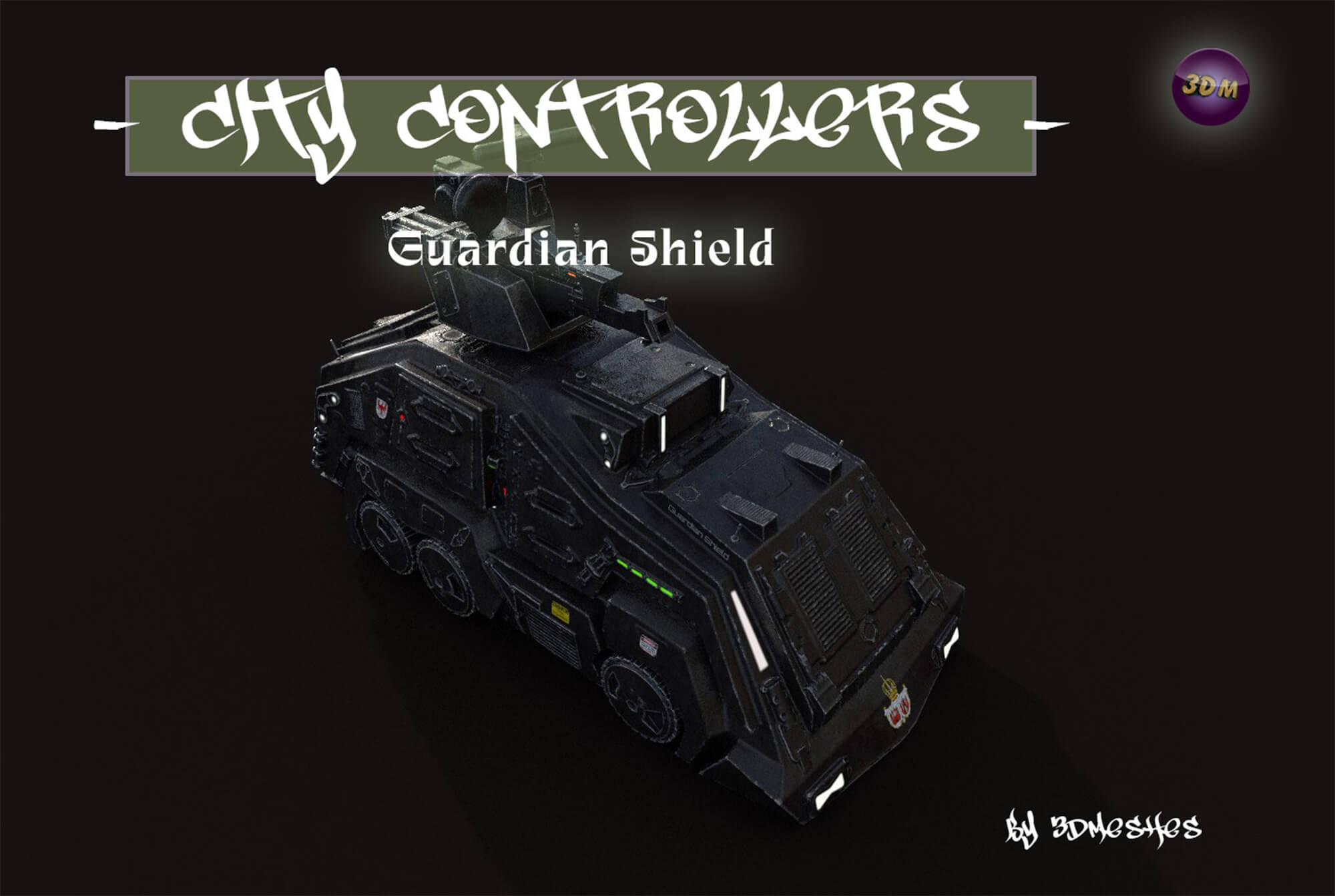 City Controllers - Guardian Shield - PBR 3D Model by 3dmeshes