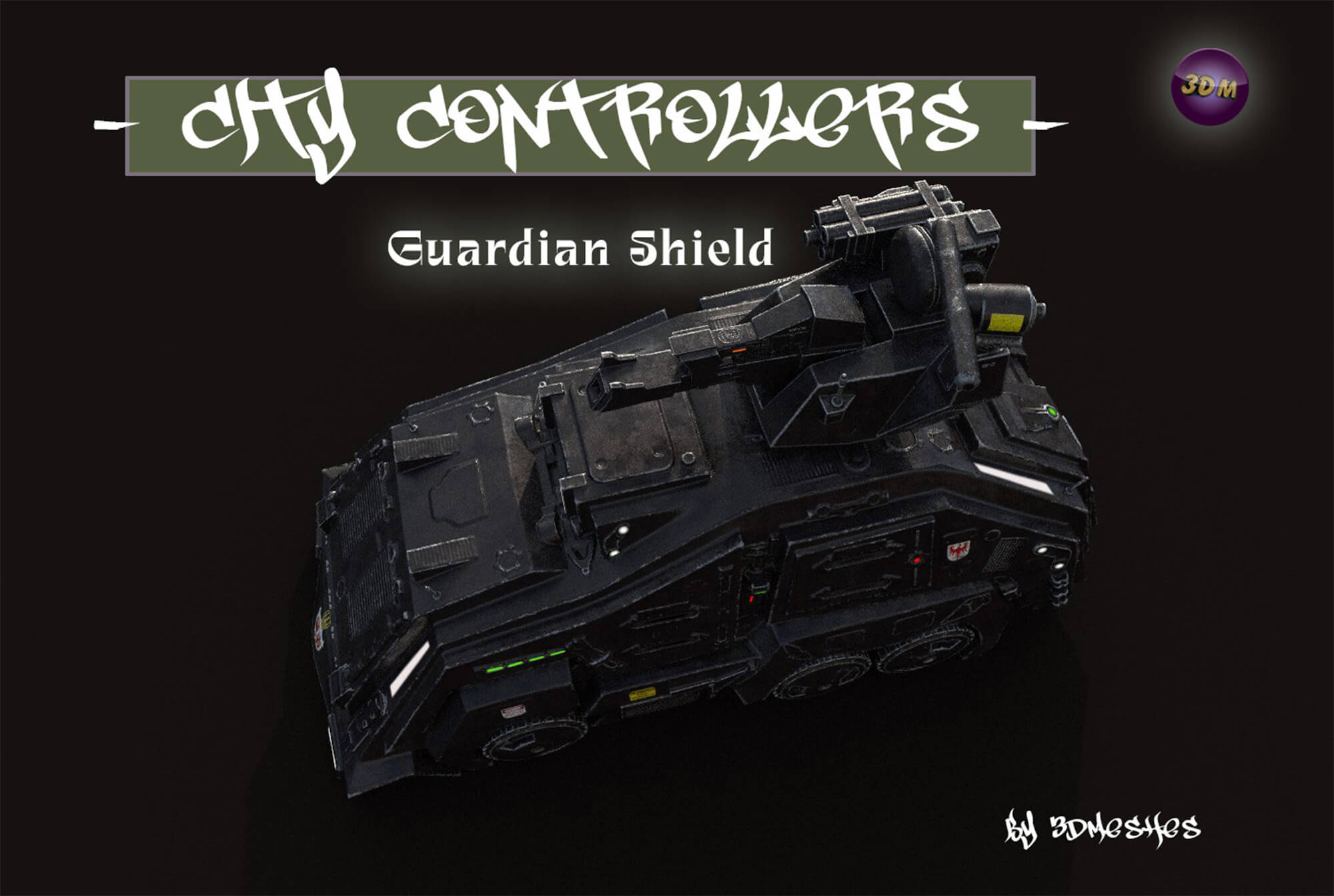 City Controllers - Guardian Shield - PBR 3D Model by 3dmeshes