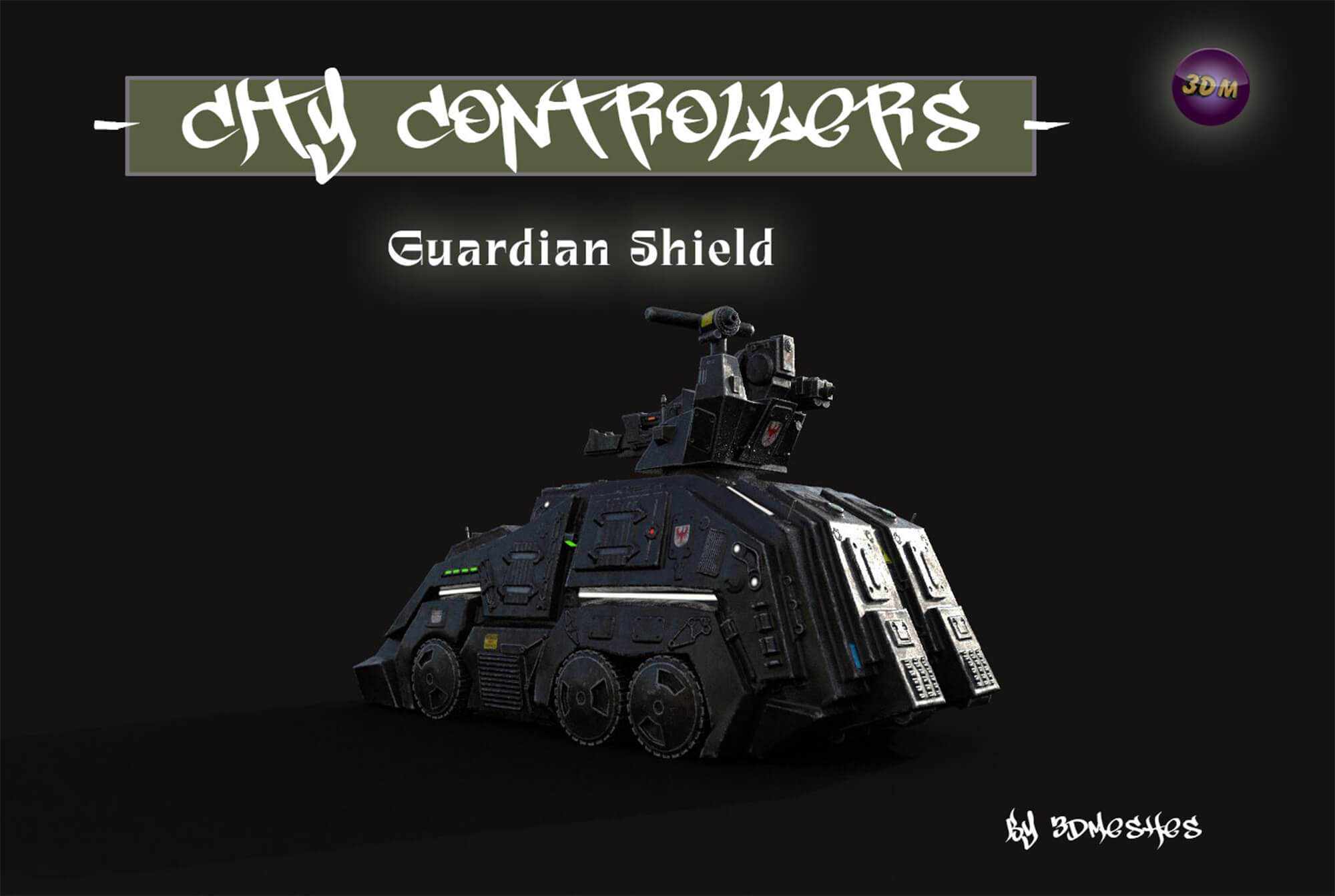 City Controllers - Guardian Shield - PBR 3D Model by 3dmeshes