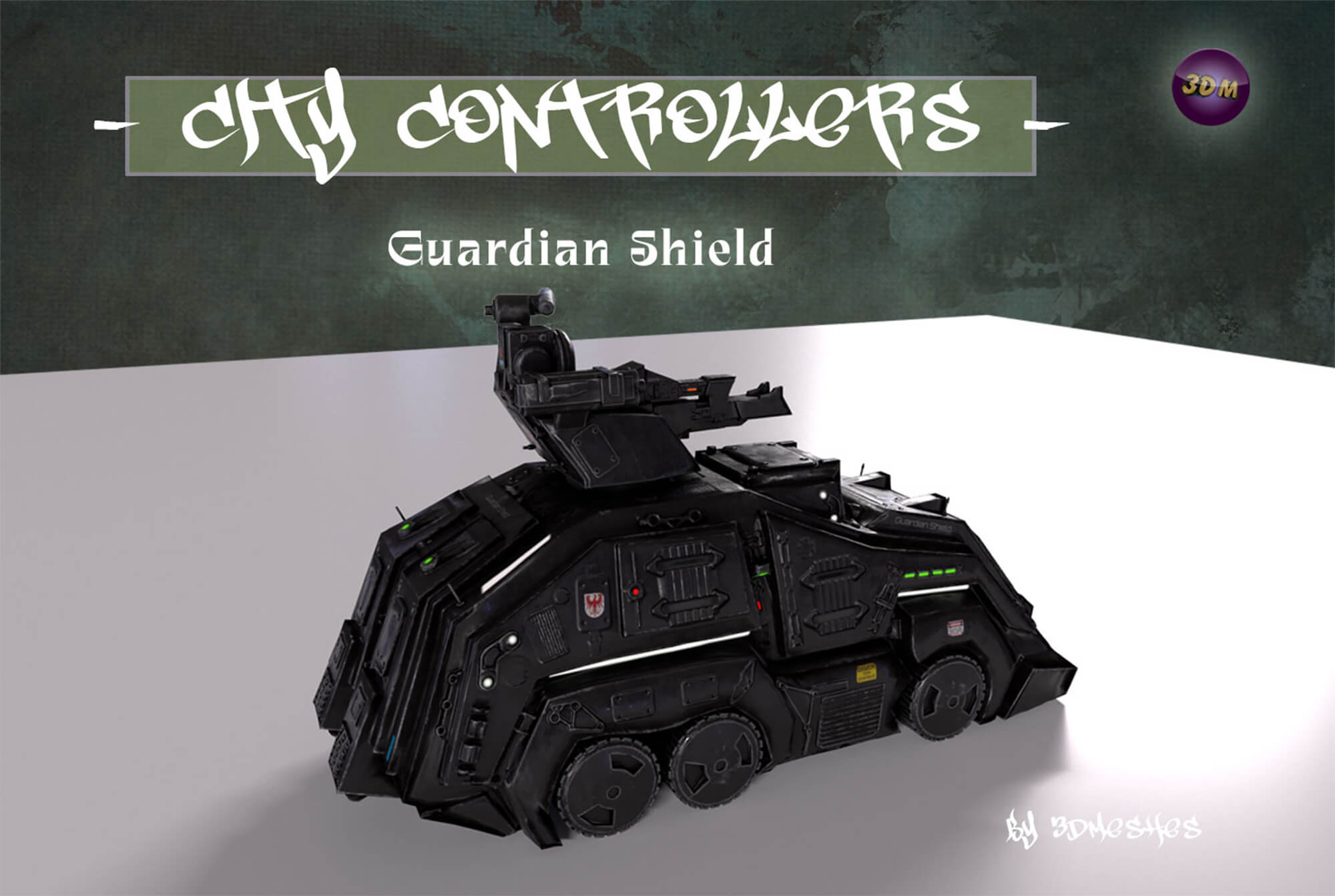 City Controllers - Guardian Shield - PBR 3D Model by 3dmeshes