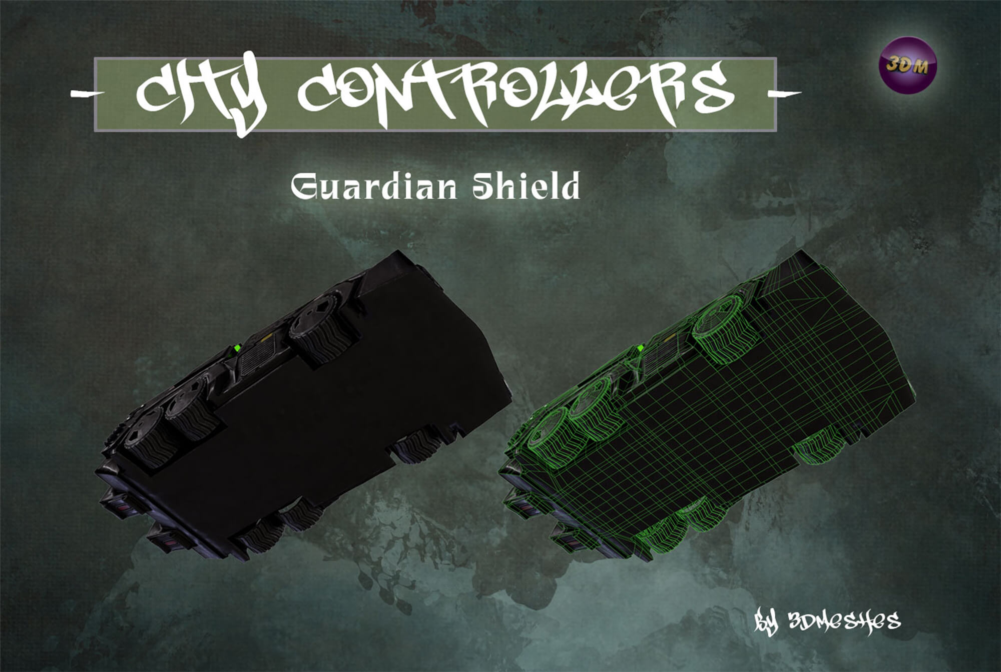 City Controllers - Guardian Shield - PBR 3D Model by 3dmeshes