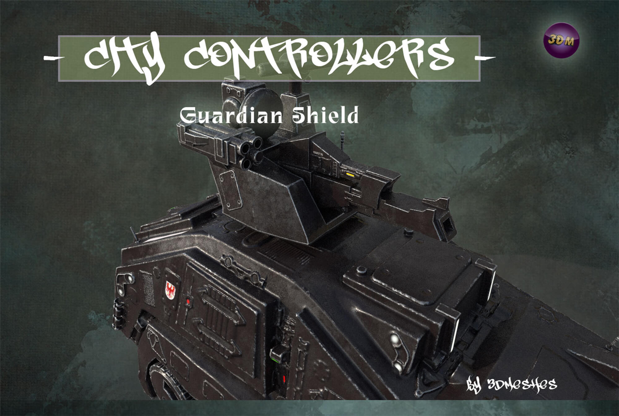 City Controllers - Guardian Shield - PBR 3D Model by 3dmeshes