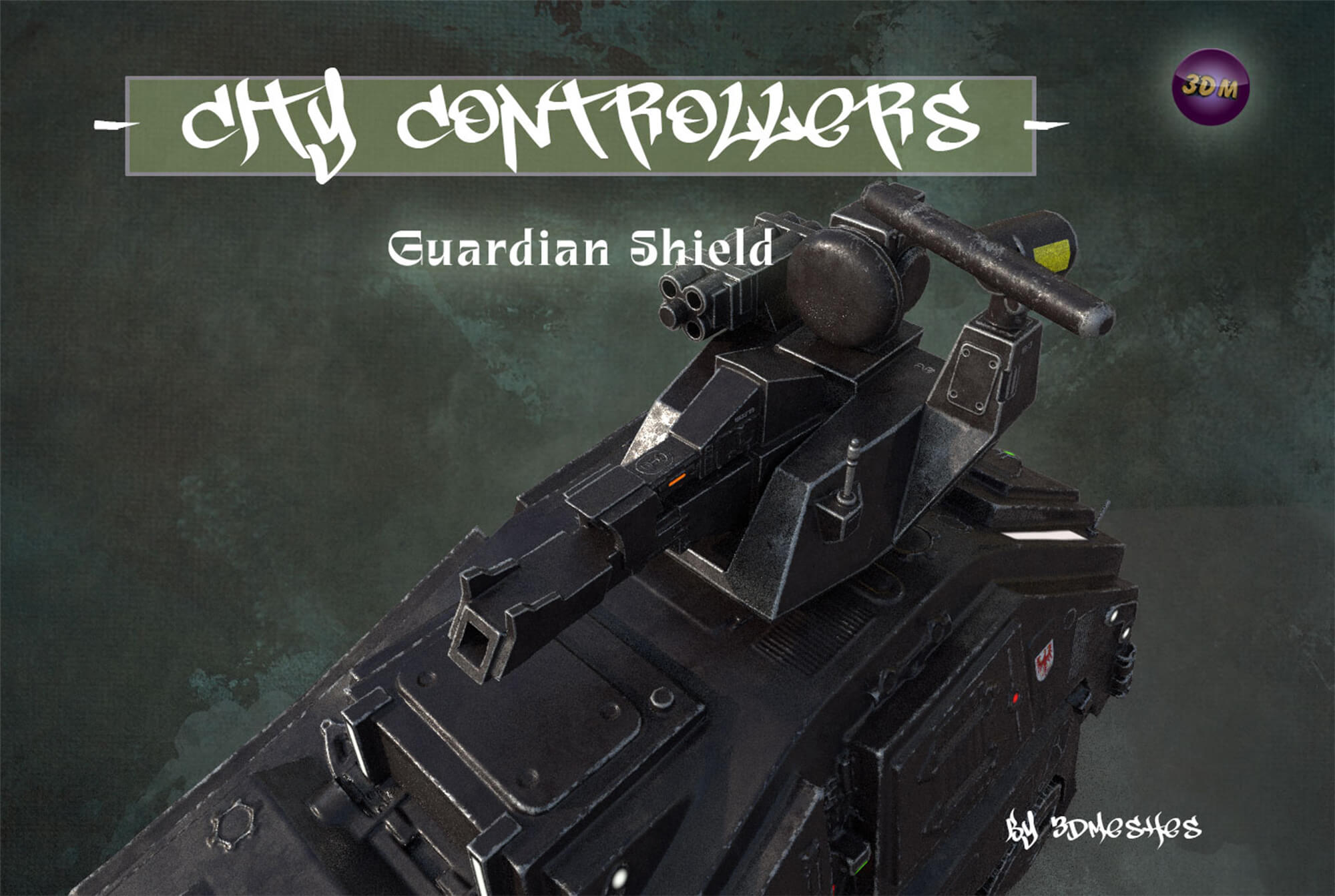 City Controllers - Guardian Shield - PBR 3D Model by 3dmeshes