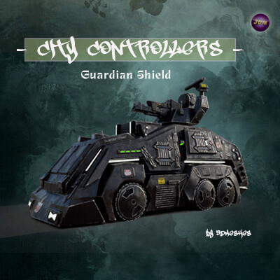City Controllers - Guardian Shield - PBR 3D Model by 3dmeshes