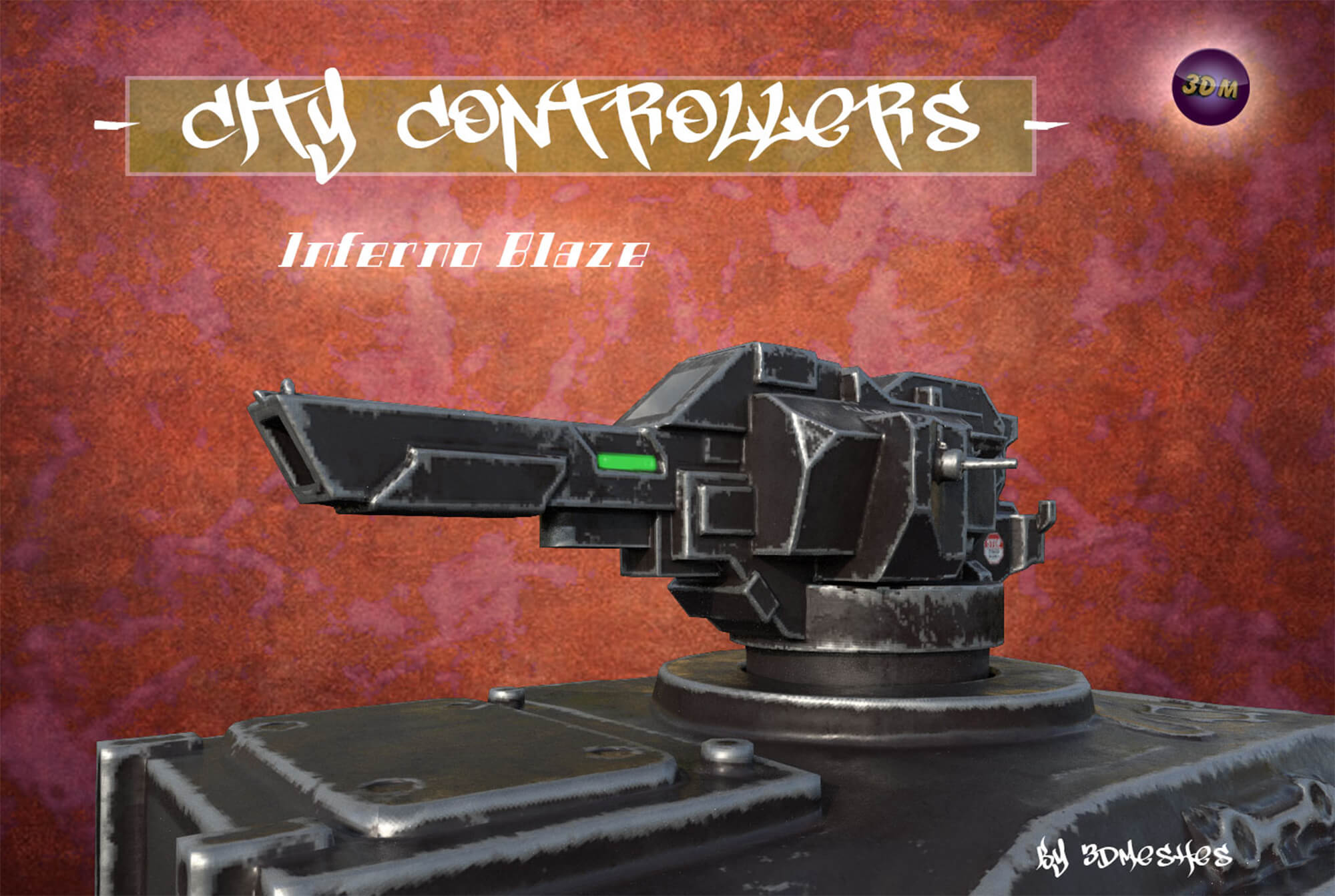 City Controllers - Inferno Blaze - PBR 3D Model by 3dmeshes