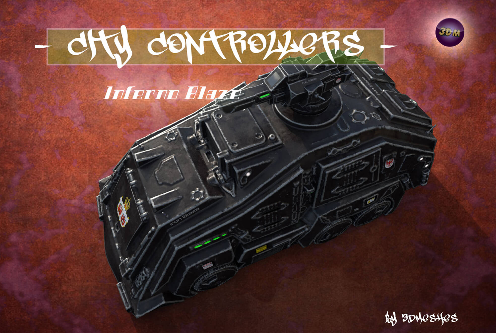 City Controllers - Inferno Blaze - PBR 3D Model by 3dmeshes