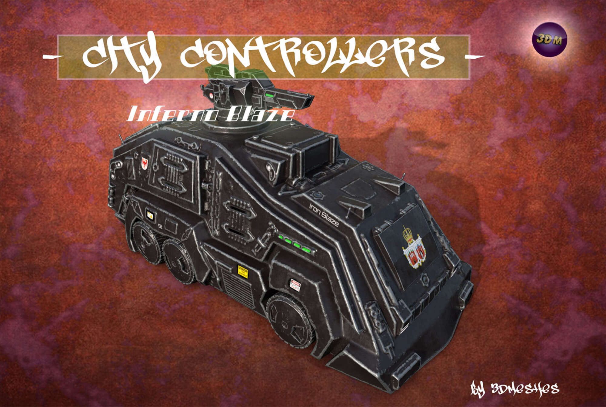 City Controllers - Inferno Blaze - PBR 3D Model by 3dmeshes