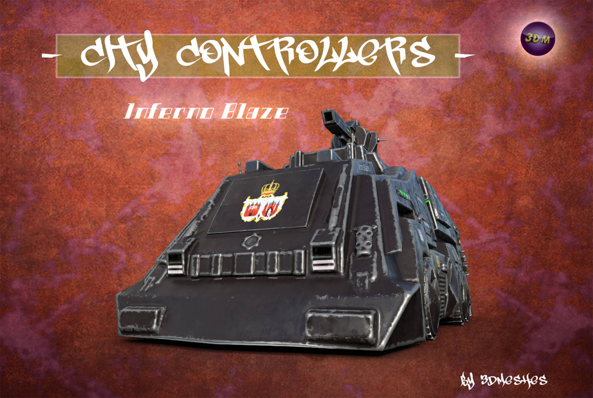 City Controllers - Inferno Blaze - PBR 3D Model by 3dmeshes