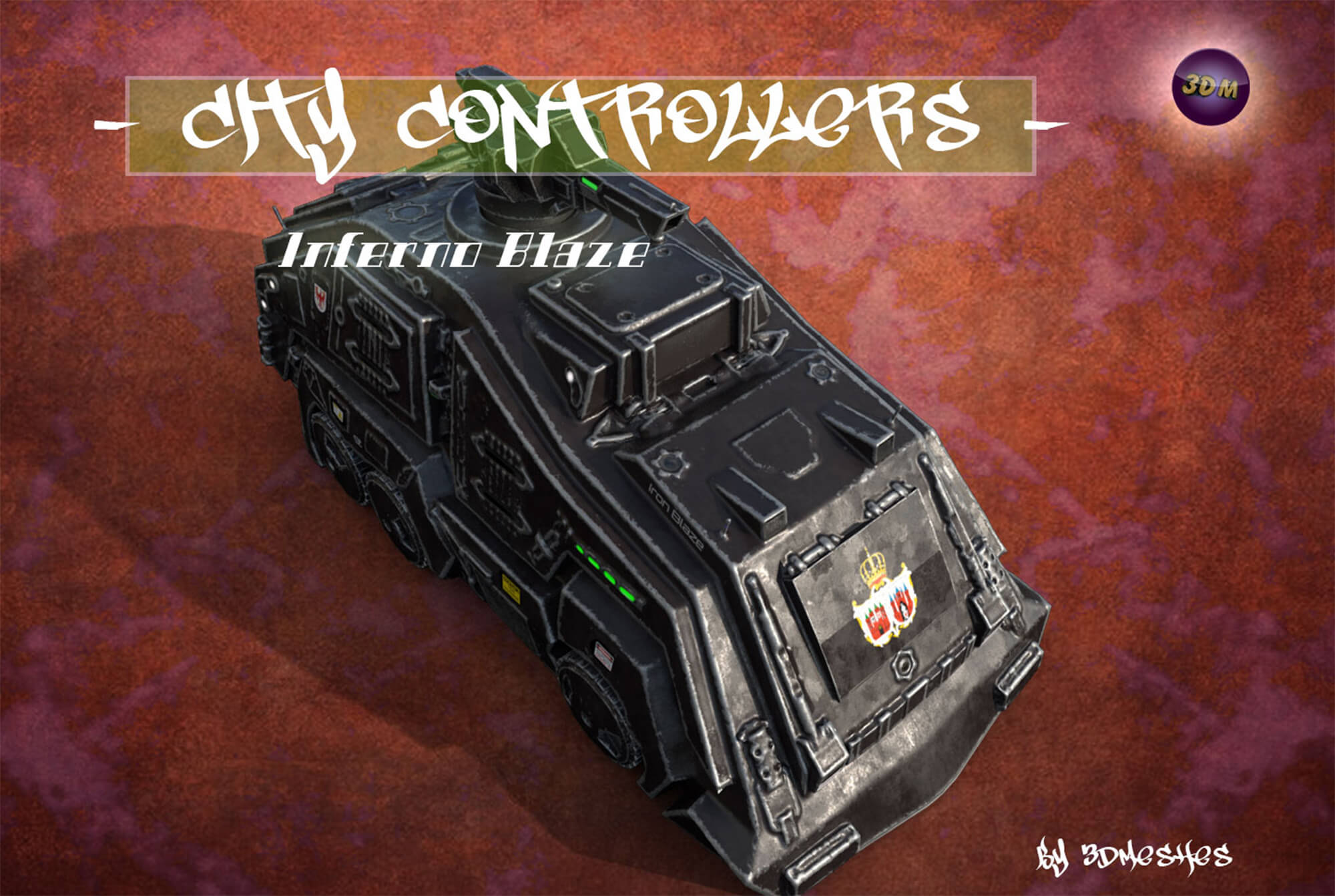 City Controllers - Inferno Blaze - PBR 3D Model by 3dmeshes