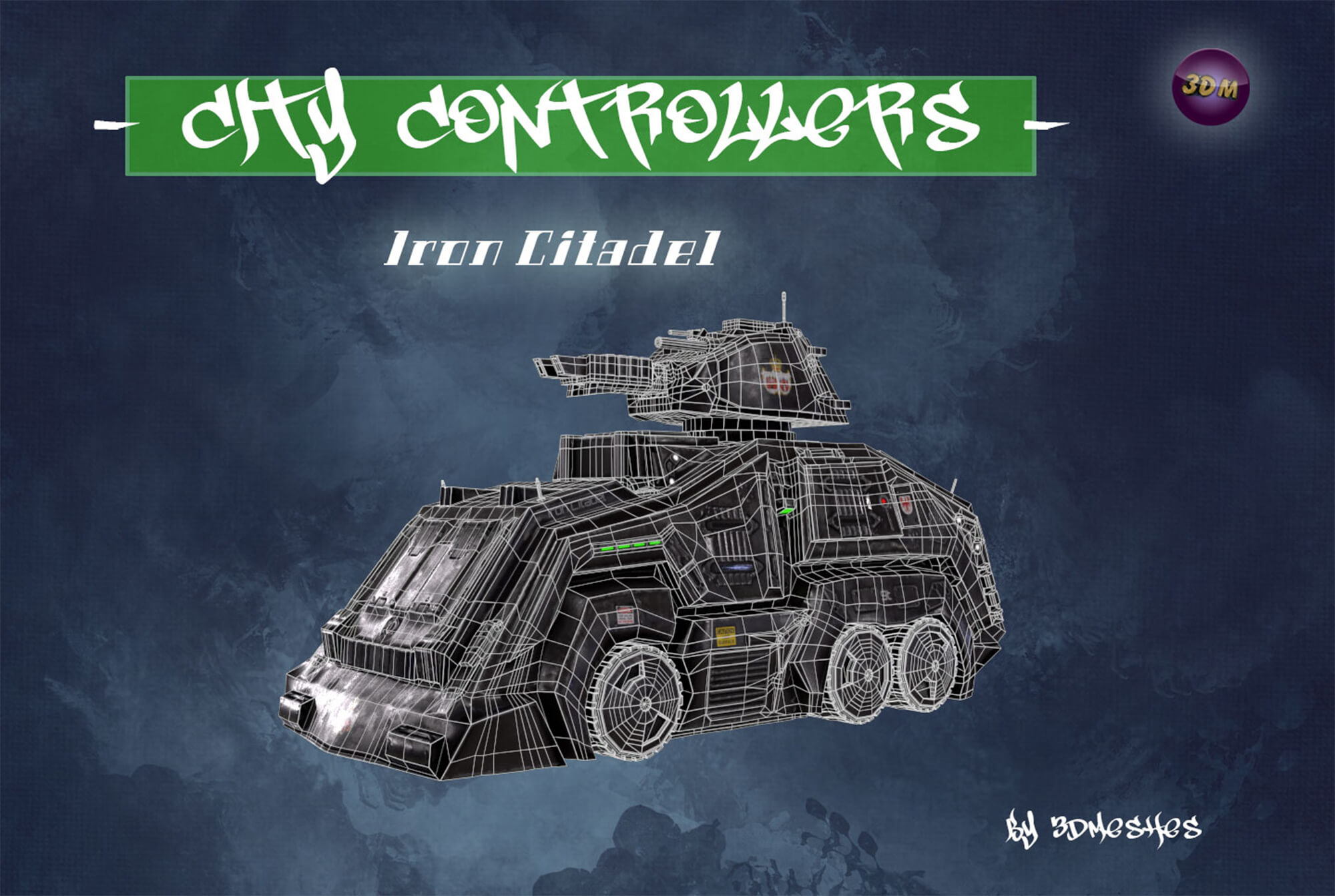 City Controllers - Iron Citadel - PBR 3D Model by 3dmeshes