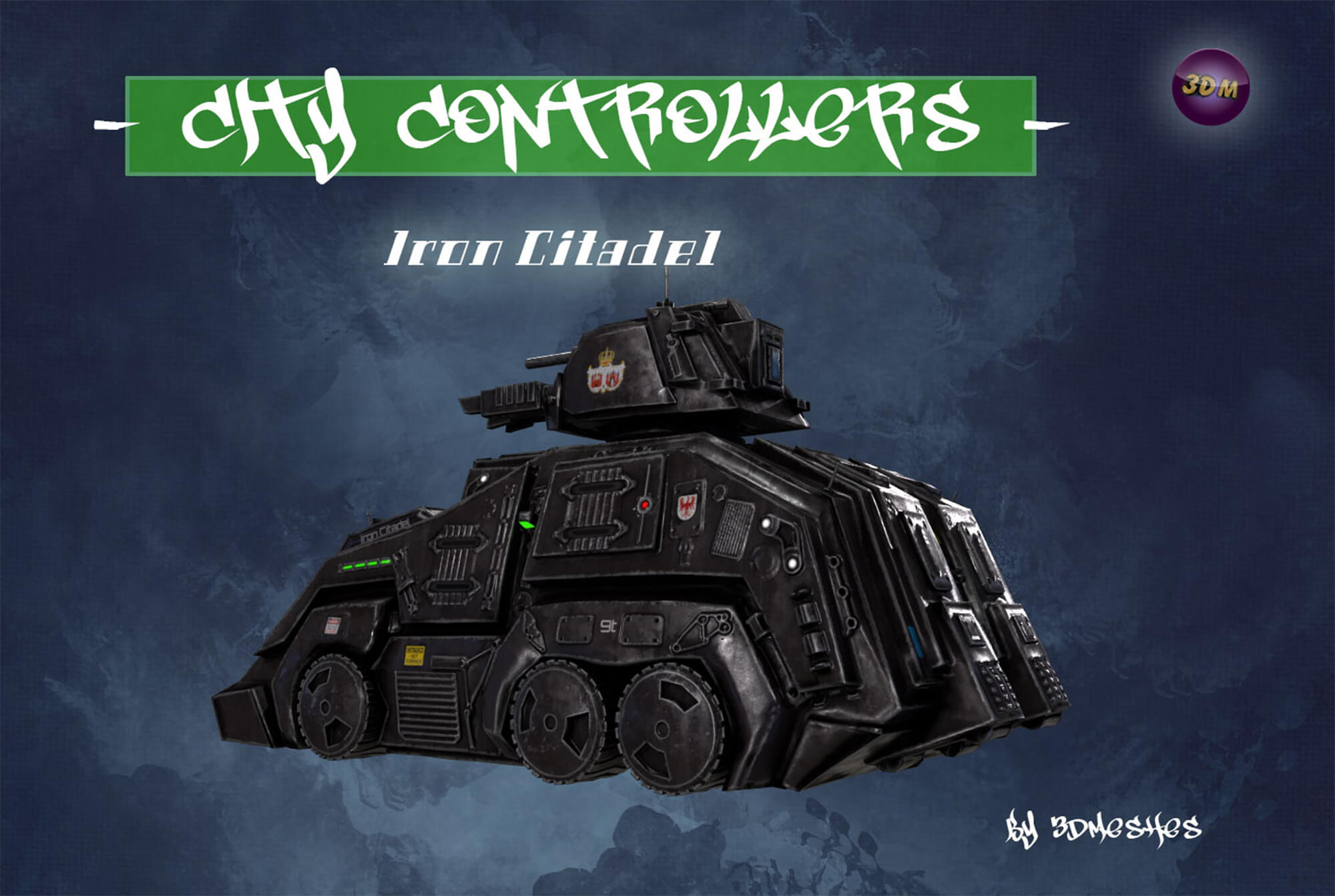 City Controllers - Iron Citadel - PBR 3D Model by 3dmeshes
