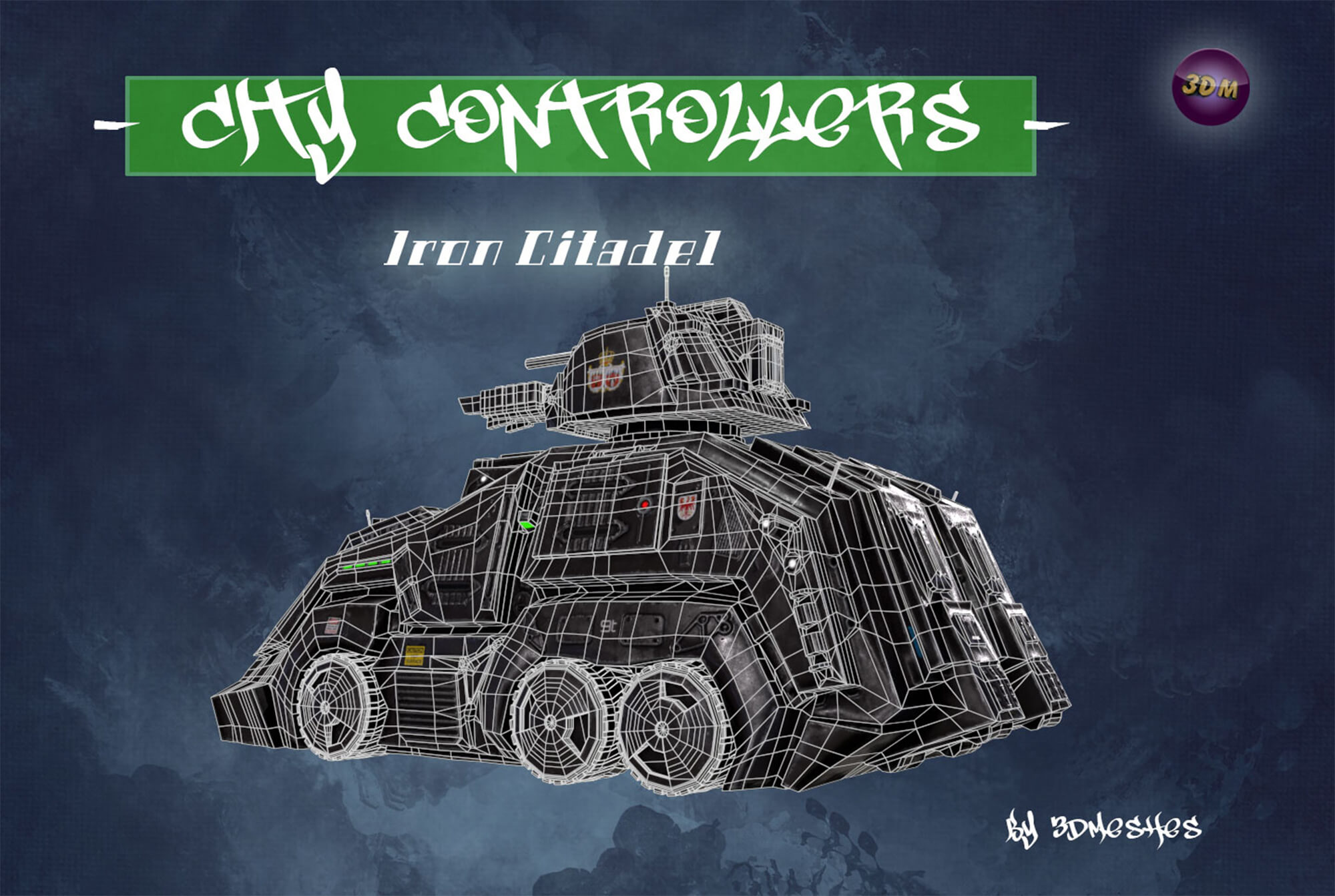 City Controllers - Iron Citadel - PBR 3D Model by 3dmeshes