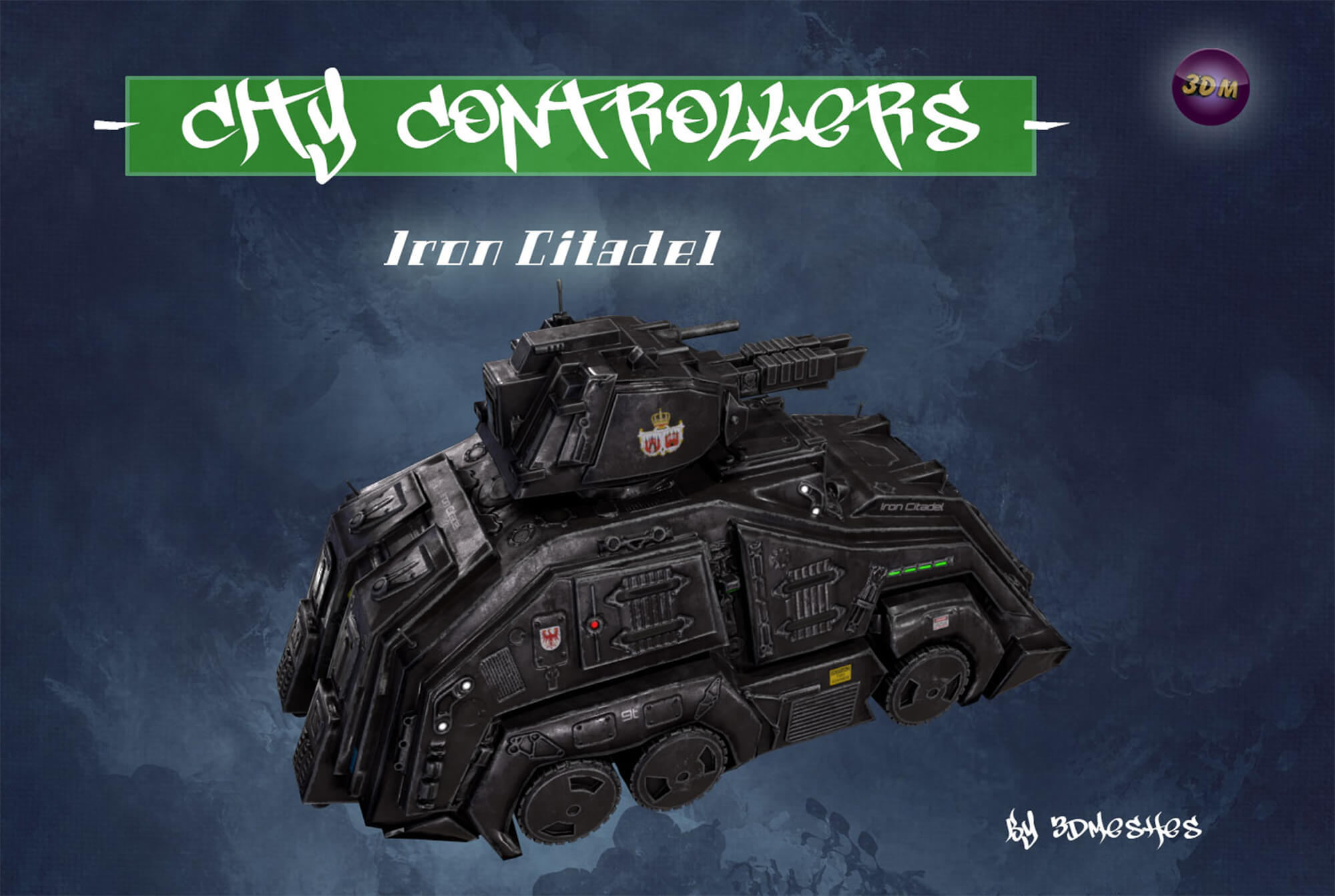 City Controllers - Iron Citadel - PBR 3D Model by 3dmeshes
