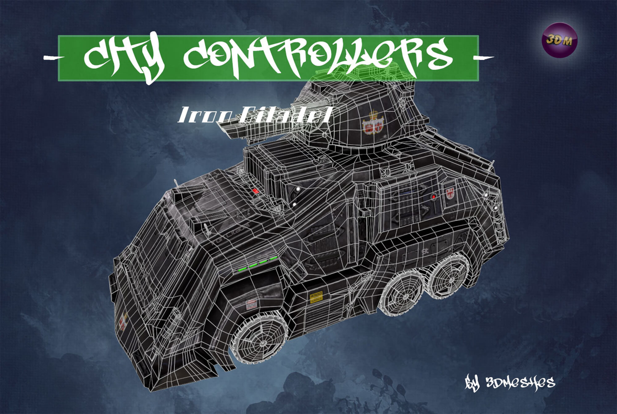 City Controllers - Iron Citadel - PBR 3D Model by 3dmeshes