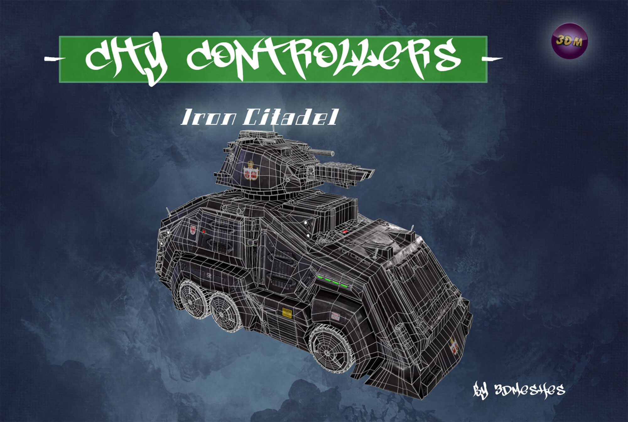 City Controllers - Iron Citadel - PBR 3D Model by 3dmeshes