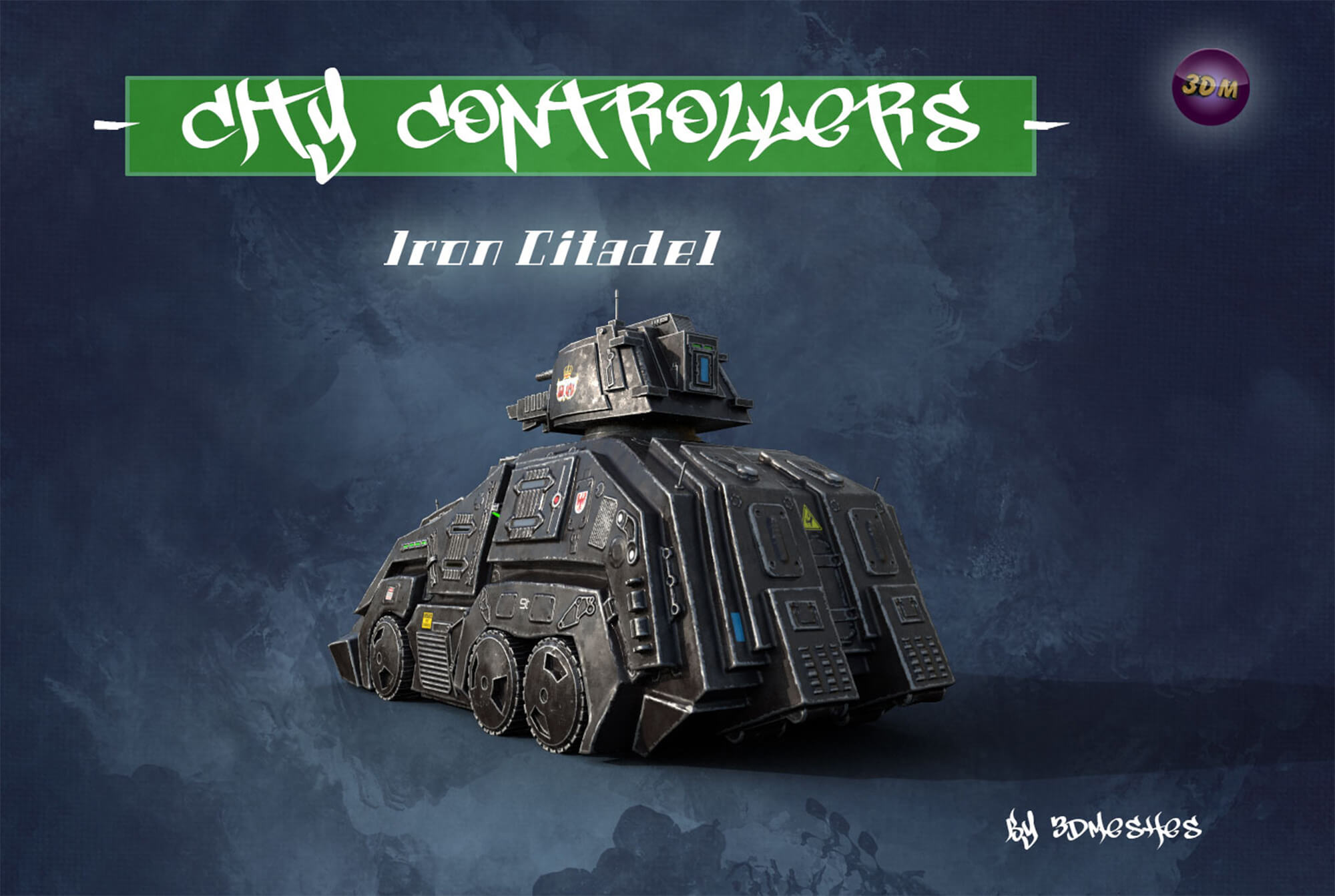 City Controllers - Iron Citadel - PBR 3D Model by 3dmeshes
