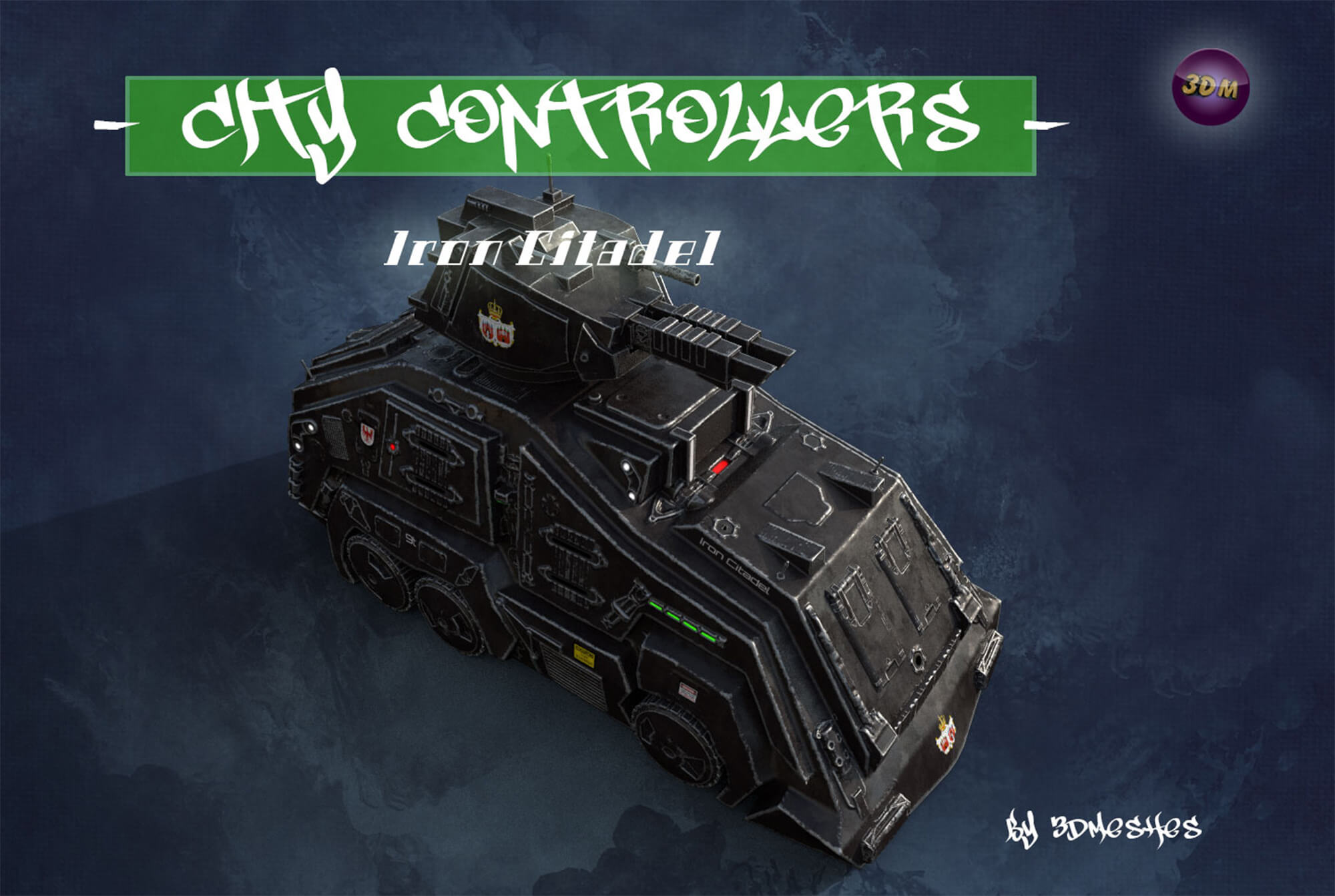 City Controllers - Iron Citadel - PBR 3D Model by 3dmeshes