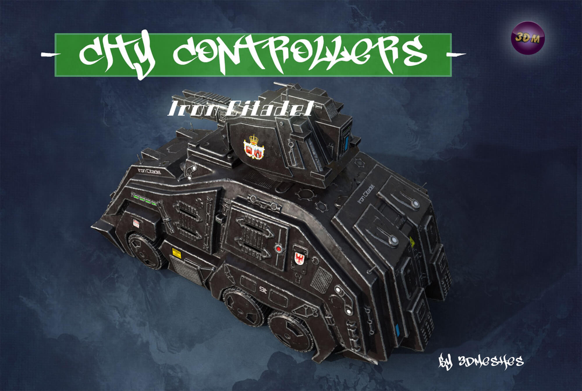 City Controllers - Iron Citadel - PBR 3D Model by 3dmeshes