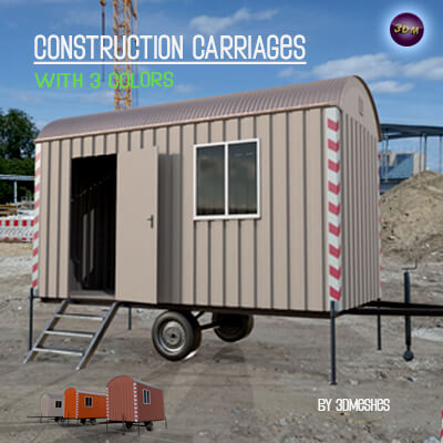 Construction Carriages 2 - 3D Model by 3dmeshes