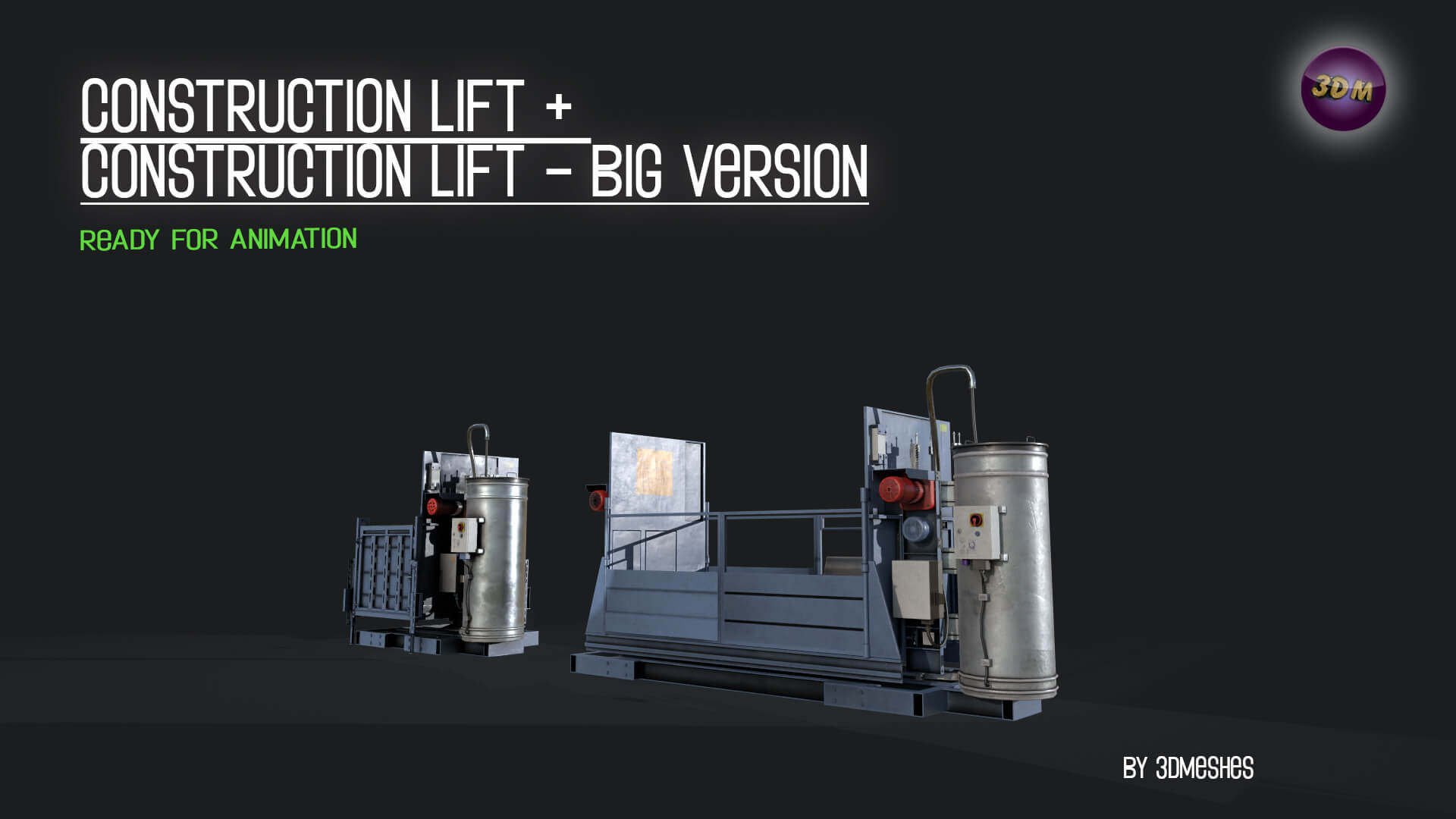 Construction Lift and Construction Lift Big Version - 3D Model by 3dmeshes