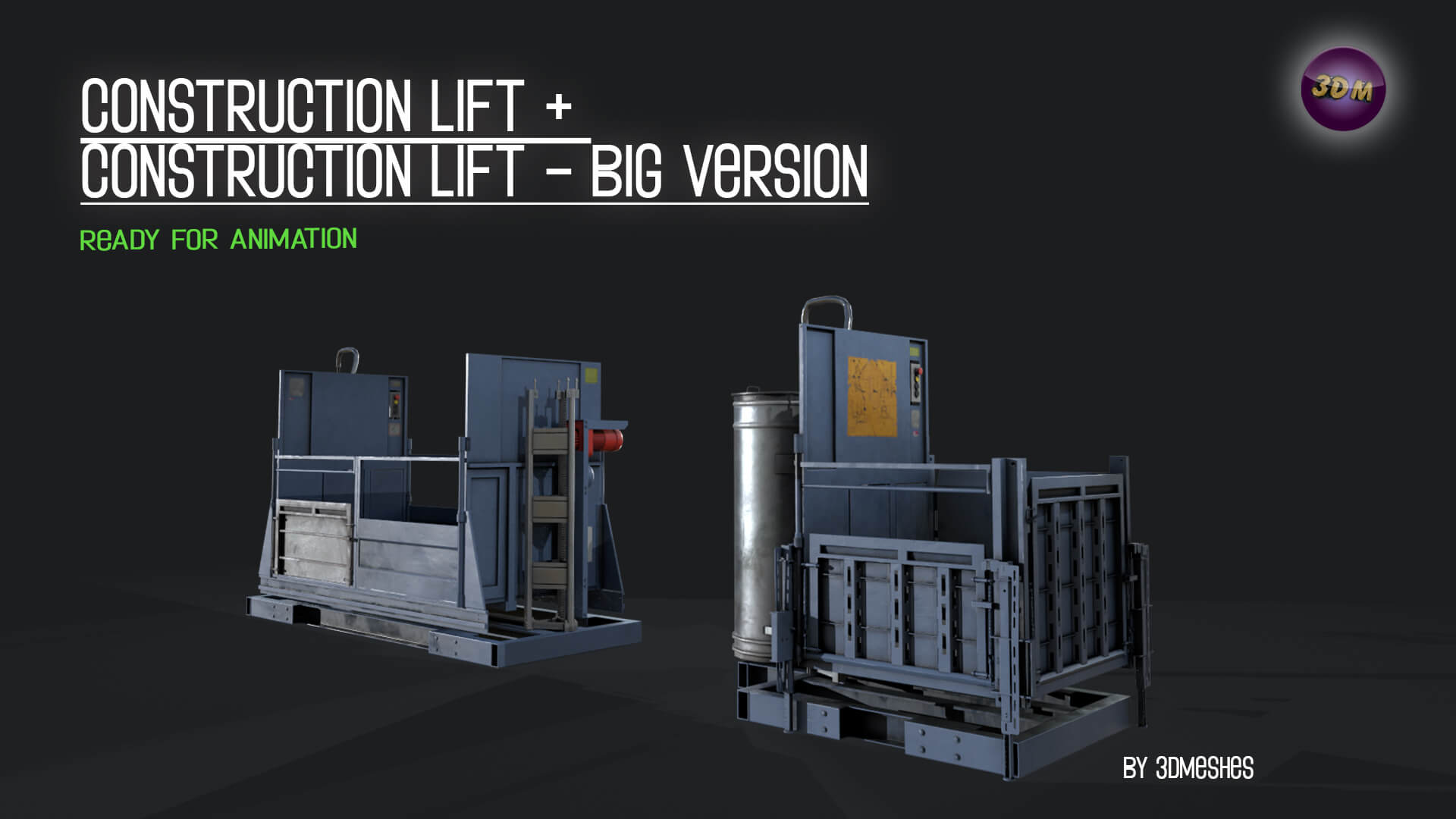 Construction Lift and Construction Lift Big Version - 3D Model by 3dmeshes