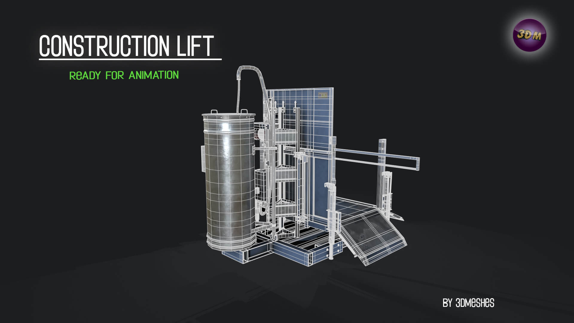 Construction Lift and Construction Lift Big Version - 3D Model by 3dmeshes