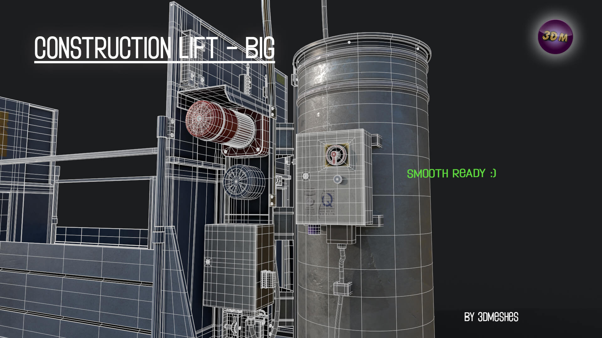 Construction Lift and Construction Lift Big Version - 3D Model by 3dmeshes