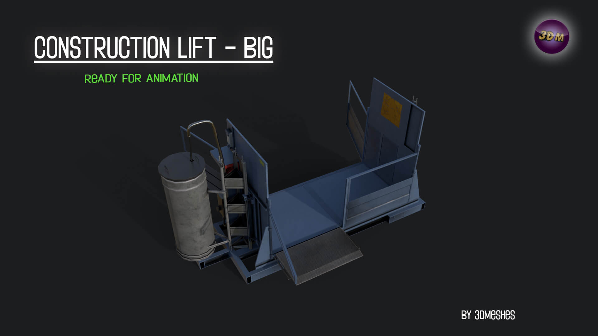 Construction Lift and Construction Lift Big Version - 3D Model by 3dmeshes