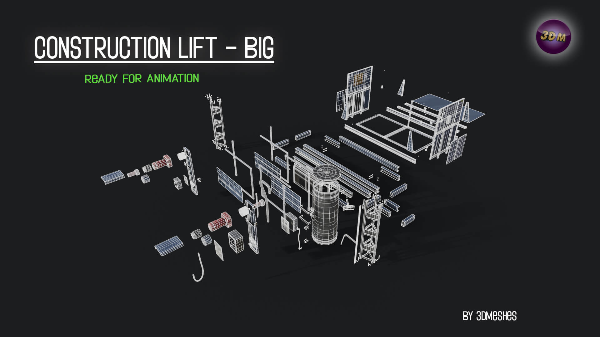 Construction Lift and Construction Lift Big Version - 3D Model by 3dmeshes
