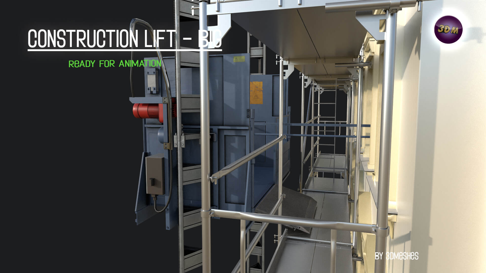 Construction Lift and Construction Lift Big Version - 3D Model by 3dmeshes