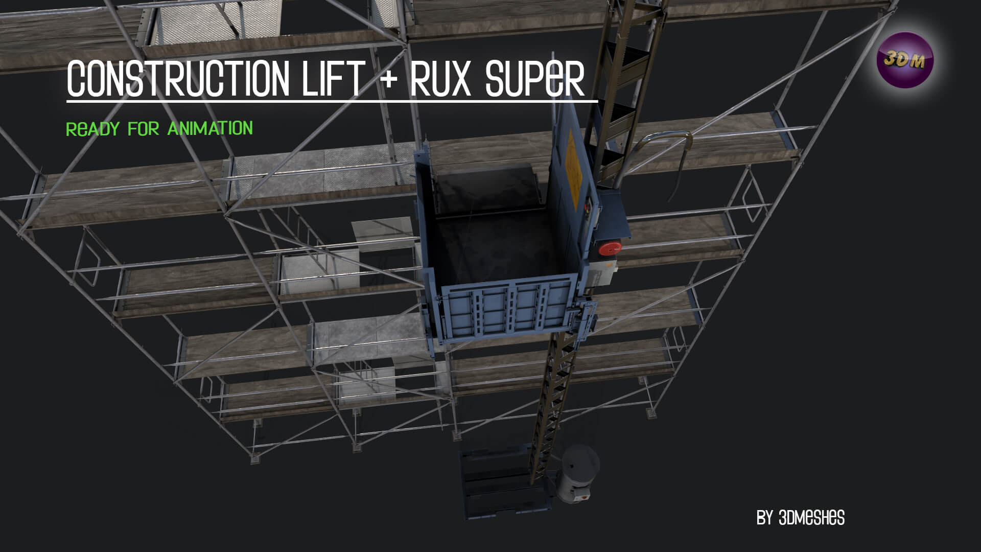 Construction Lift and Rux Super - 3D Model by 3dmeshes
