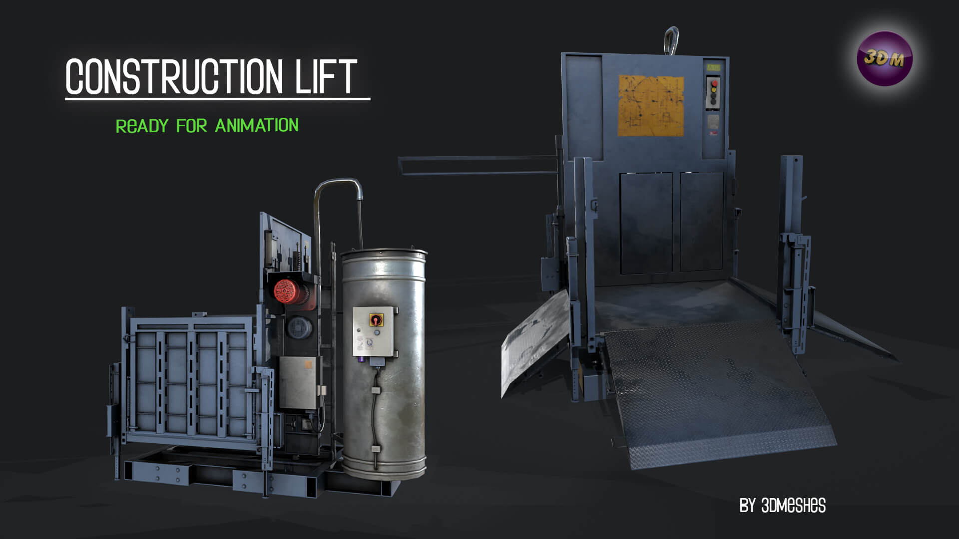 Construction Lift - 3D Model by 3dmeshes