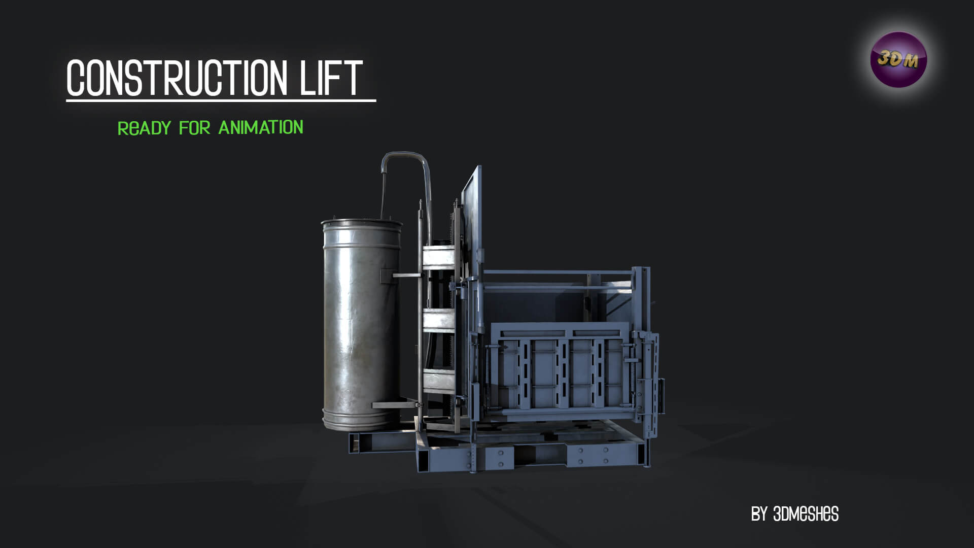 Construction Lift - 3D Model by 3dmeshes