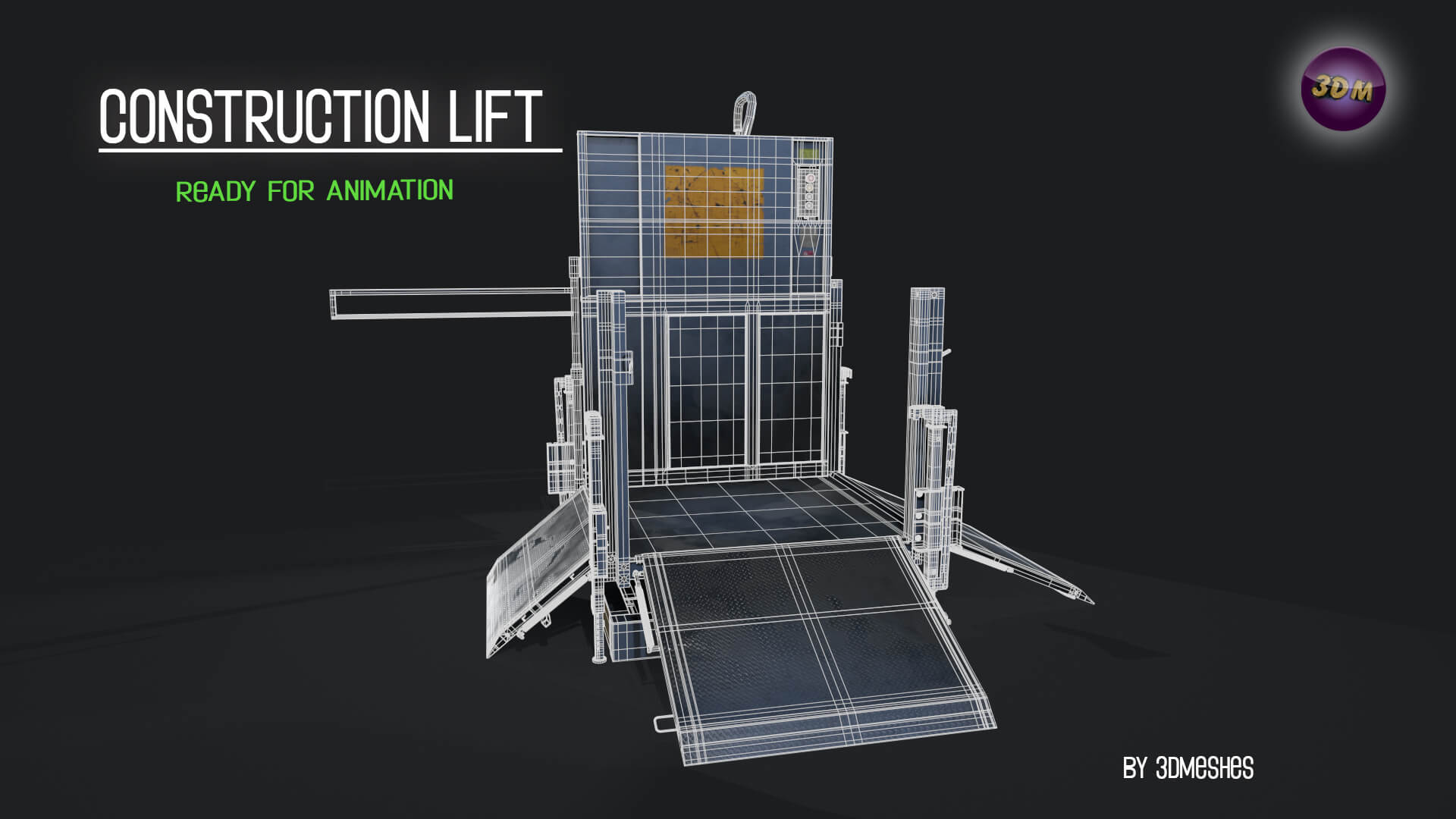 Construction Lift - 3D Model by 3dmeshes