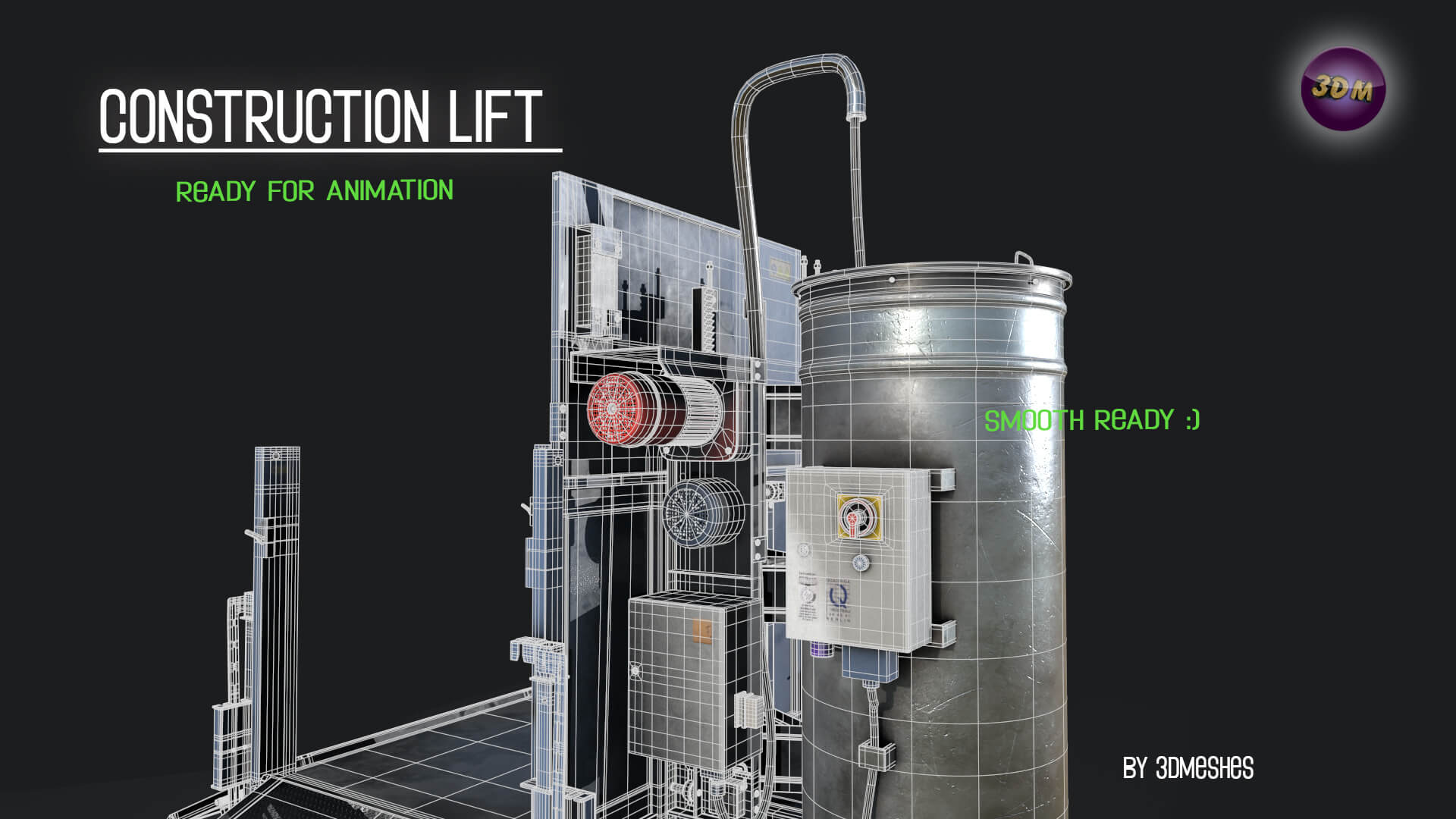 Construction Lift - 3D Model by 3dmeshes