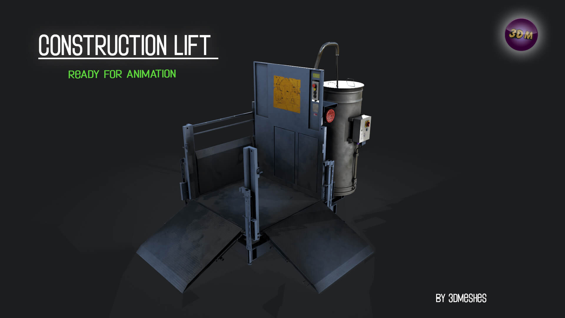 Construction Lift - 3D Model by 3dmeshes