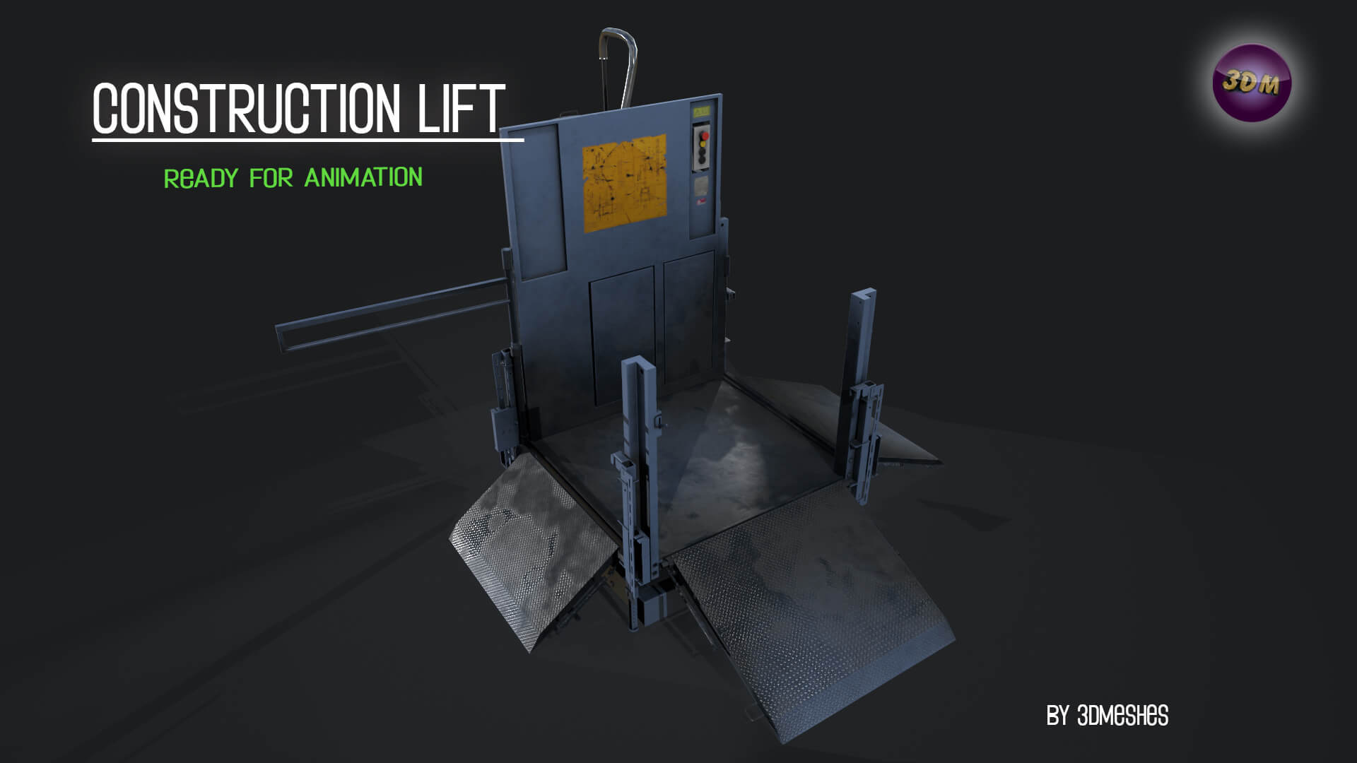 Construction Lift - 3D Model by 3dmeshes
