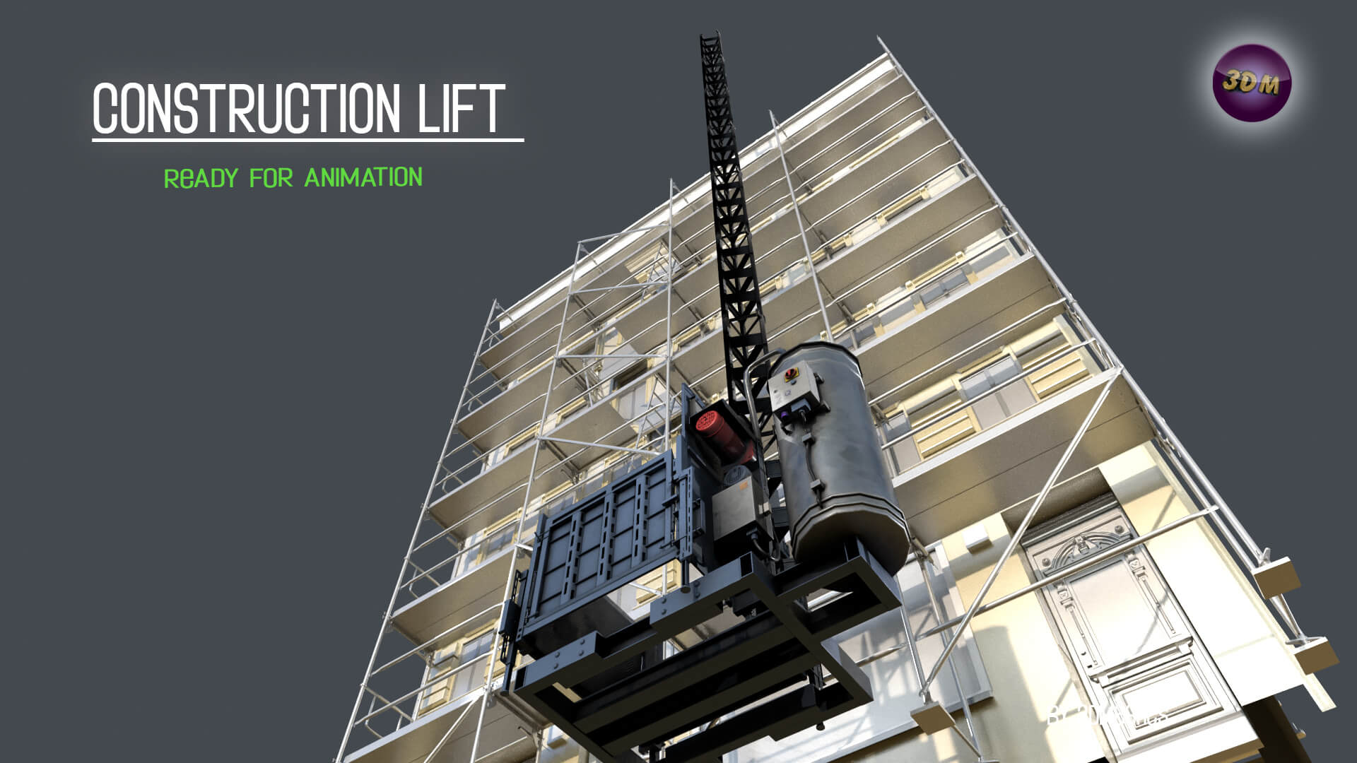 Construction Lift - 3D Model by 3dmeshes