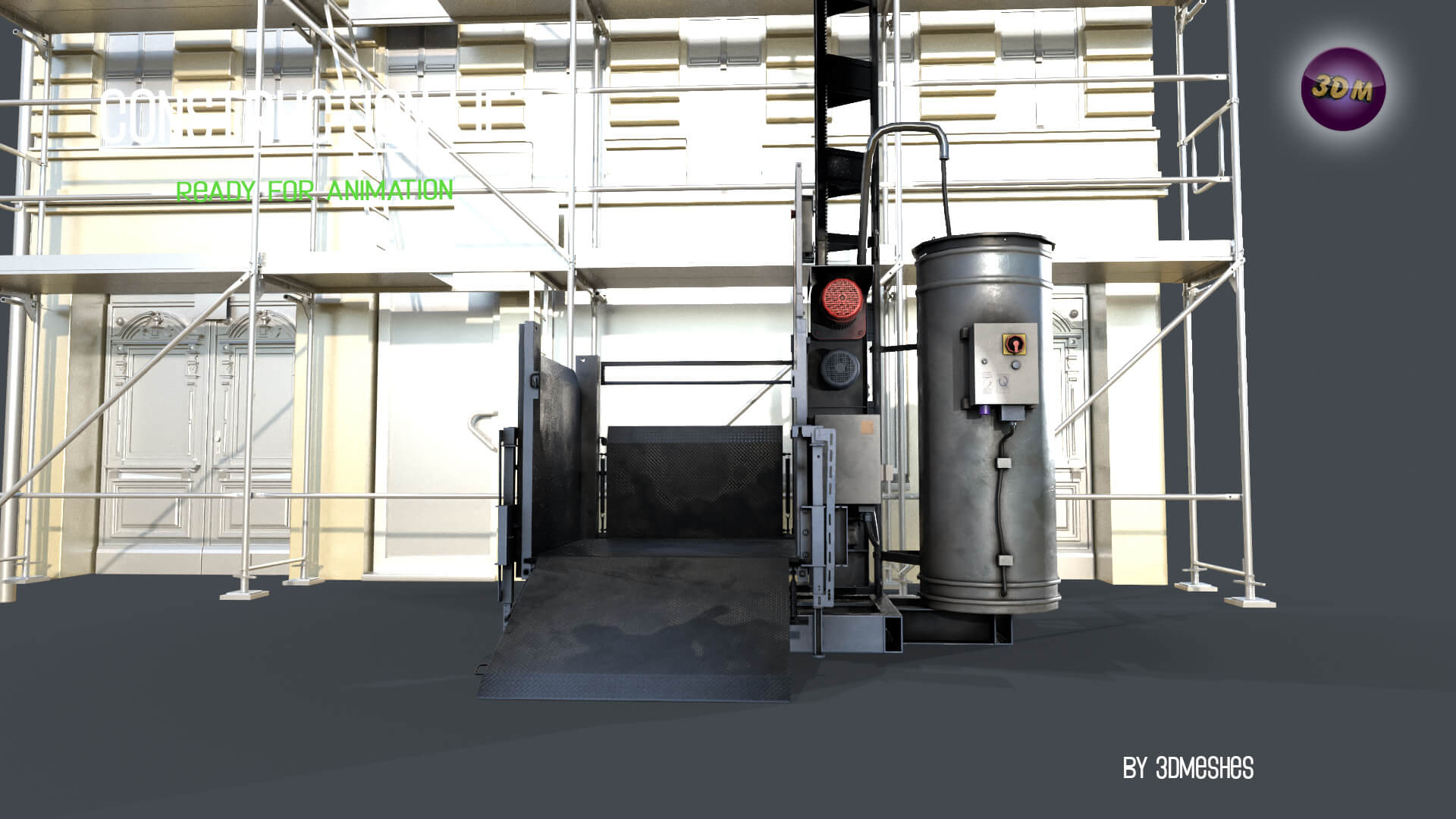 Construction Lift - 3D Model by 3dmeshes